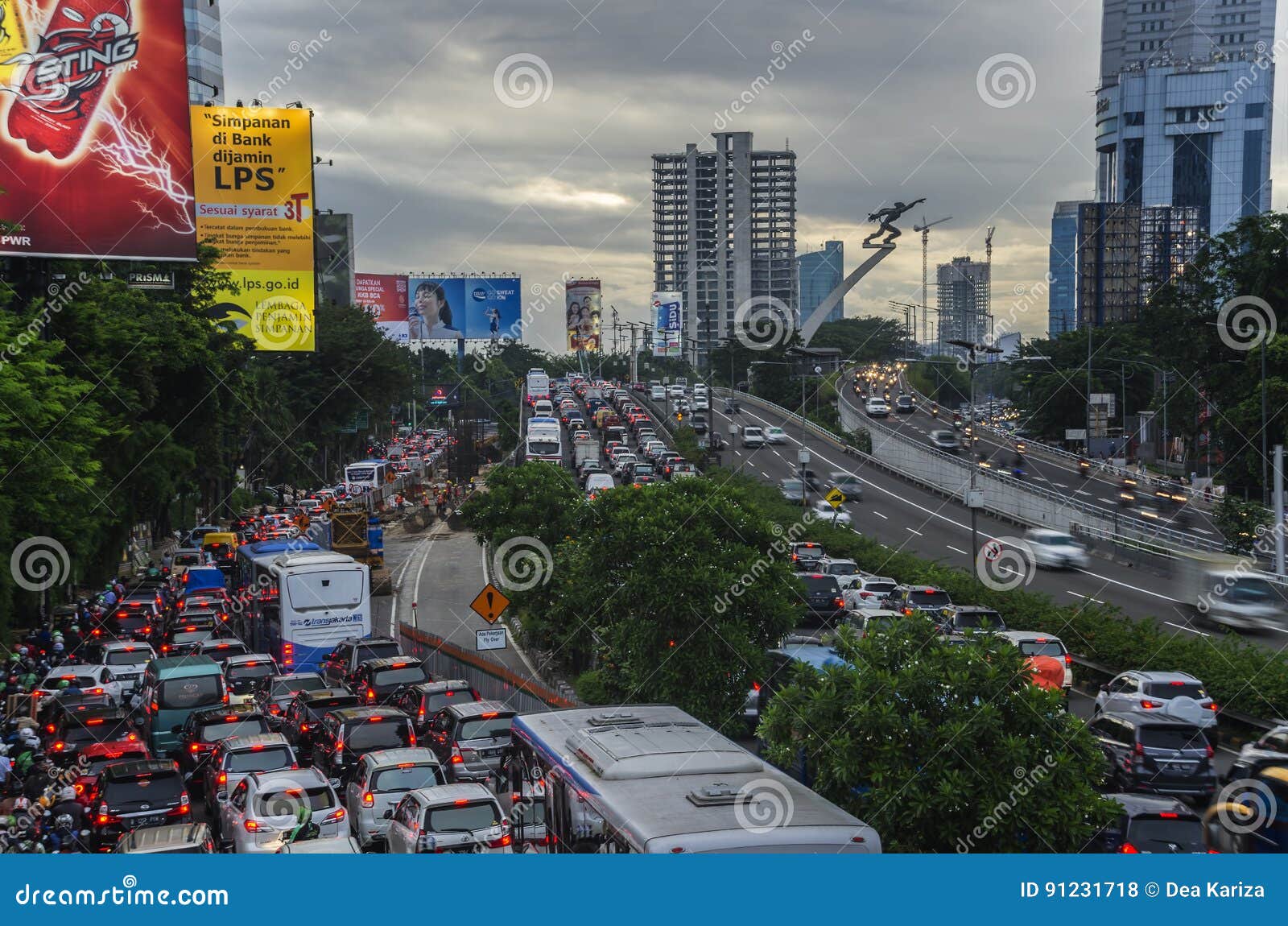 Jakarta Traffic editorial stock photo. Image of traffic - 91231718