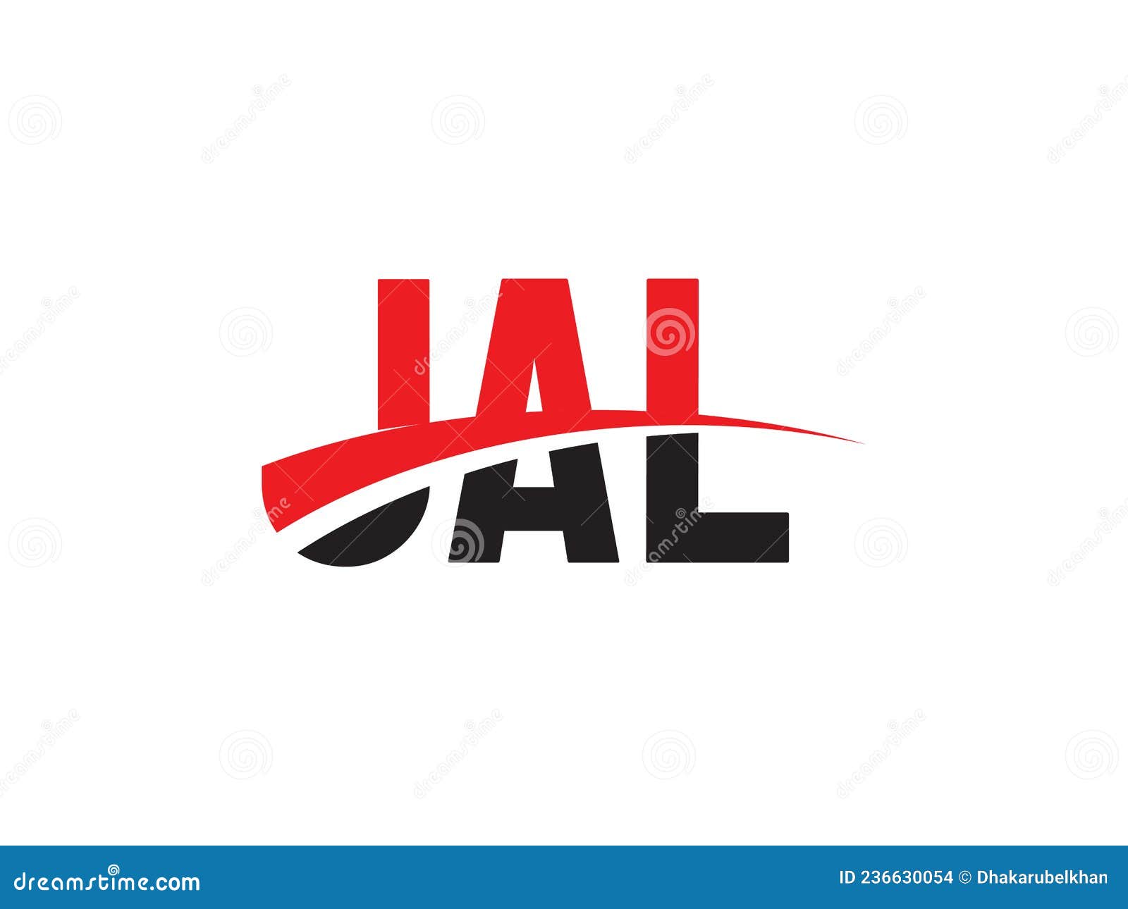 JAL Letter Initial Logo Design Vector Illustration Stock Vector ...