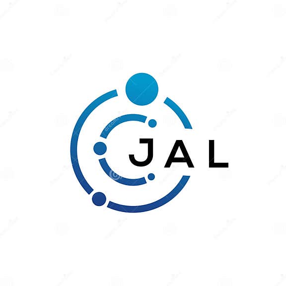 JAL Letter Technology Logo Design on White Background. JAL Creative ...