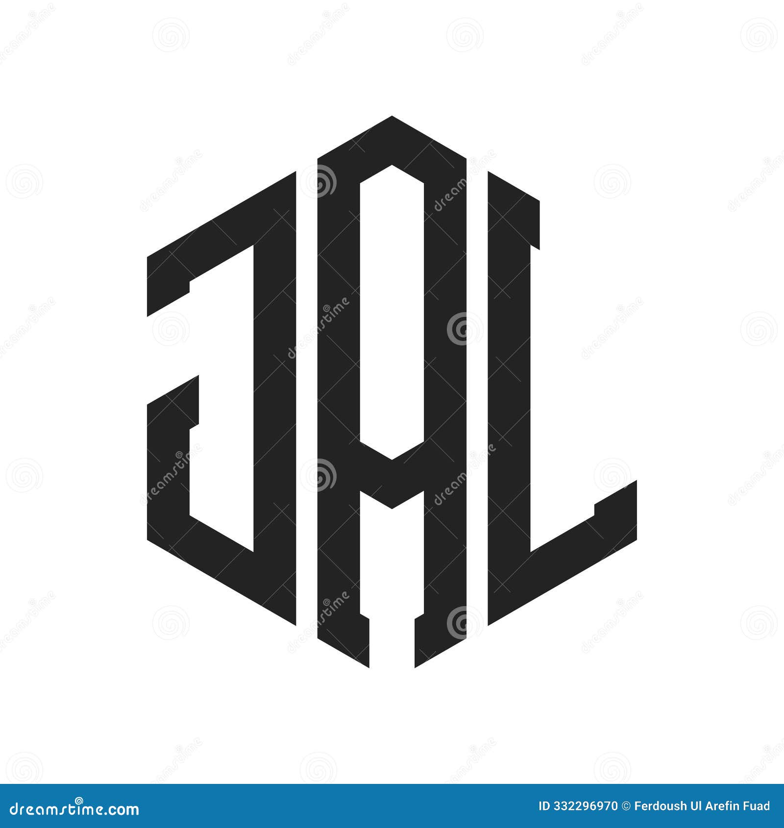 JAL Logo Design. Initial Letter JAL Monogram Logo Using Hexagon Shape ...