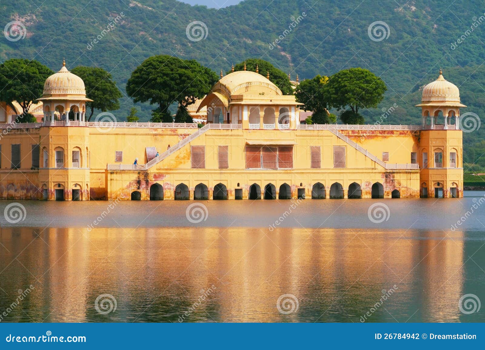 Jal Mahal stock photo. Image of home, mughal, india, style - 26784942
