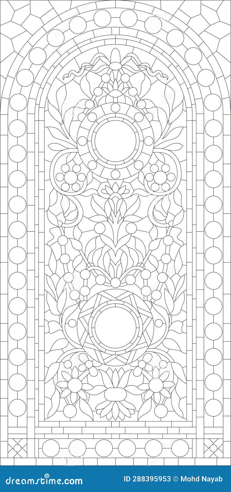 Jali Design for Graphic and Cnc Router Vector Image Stock Vector ...