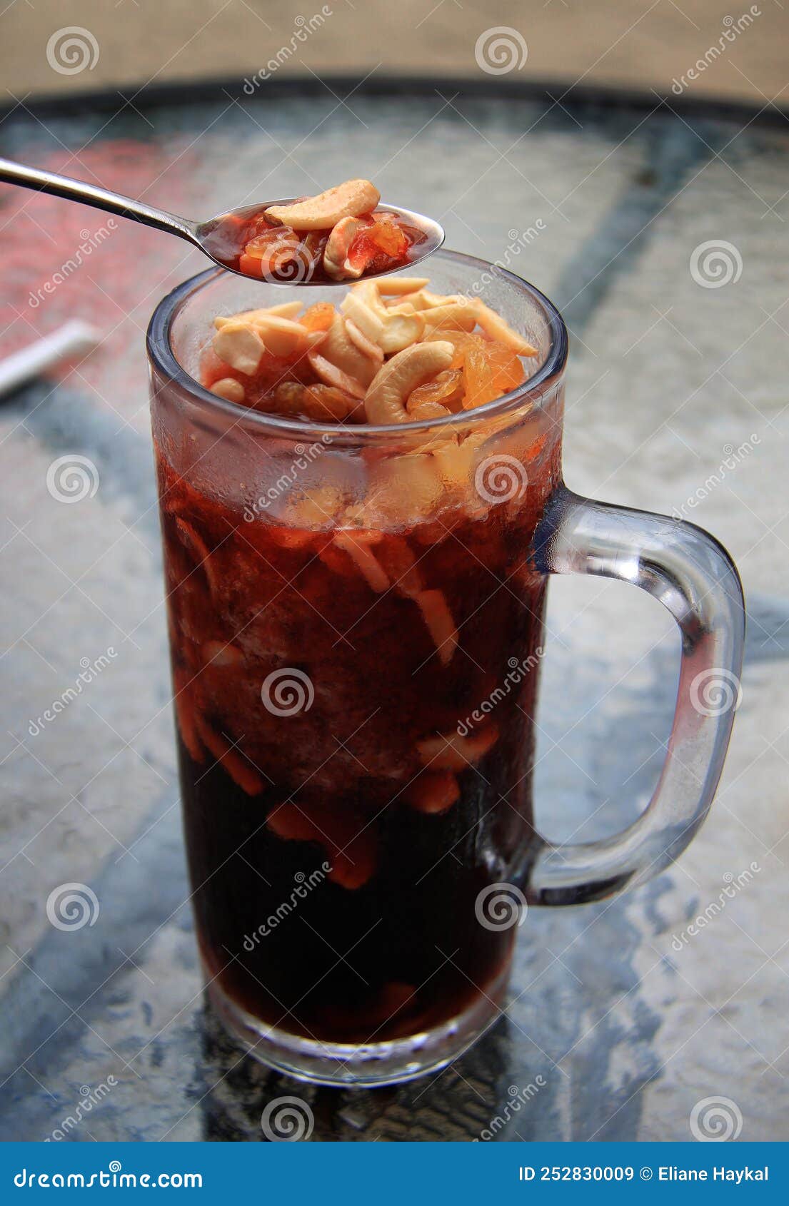 Jallab with Nuts stock image. Image of liquid, lebanon - 252830009