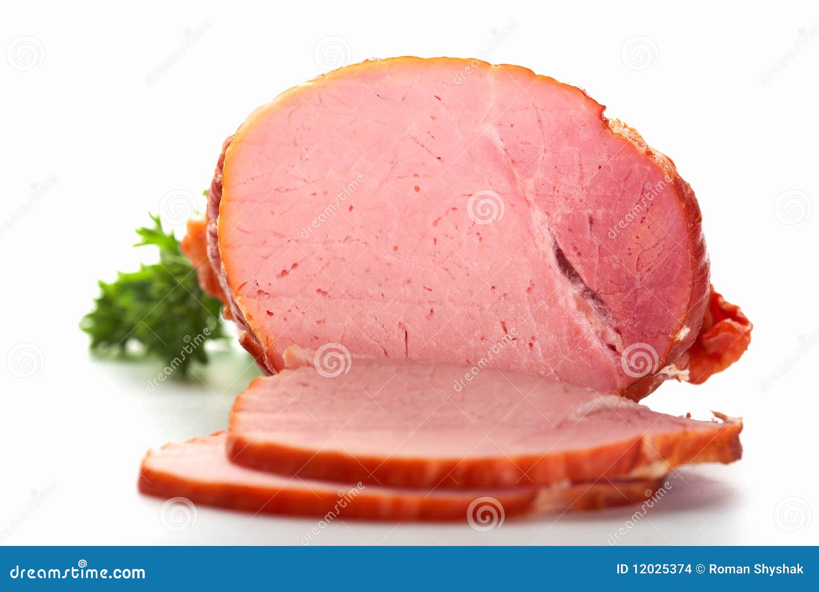 Jamón rebanado foto de archivo. Imagen de carne, cena - 12025374