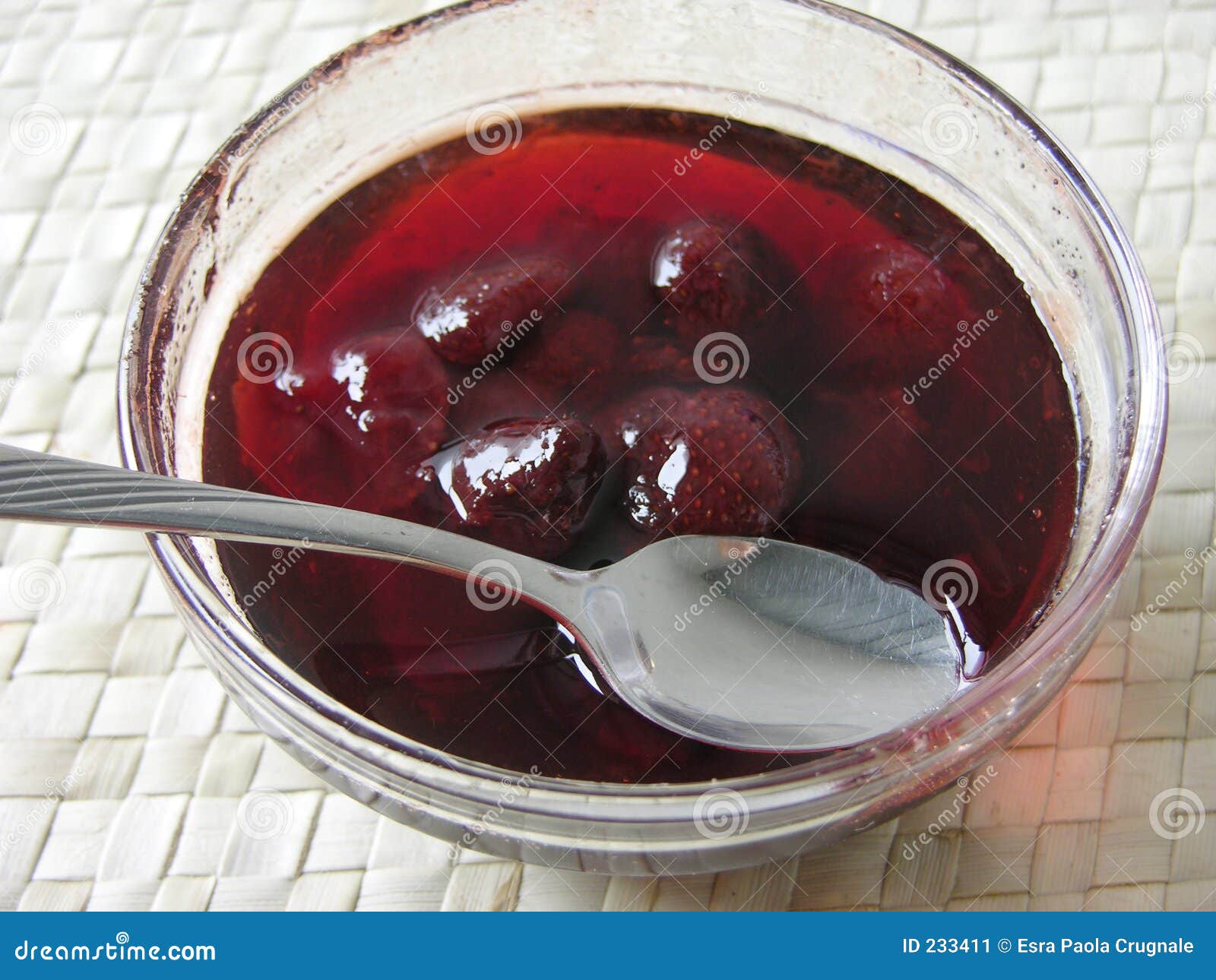 Jam stock image. Image of spoon, strawberry, food, sweet - 233411