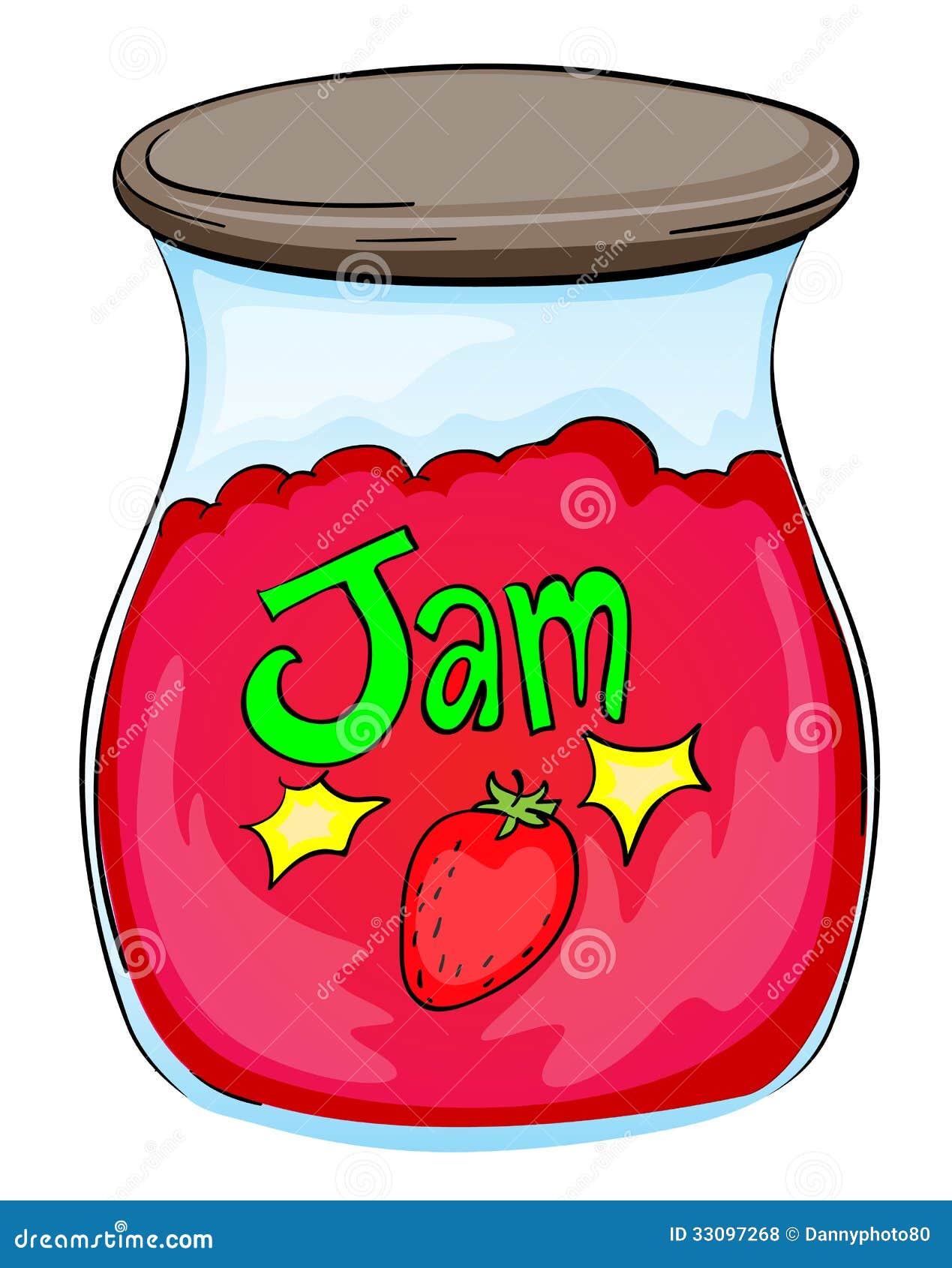 Jam vector illustratie. Illustration of beeld, aardbei - 33097268