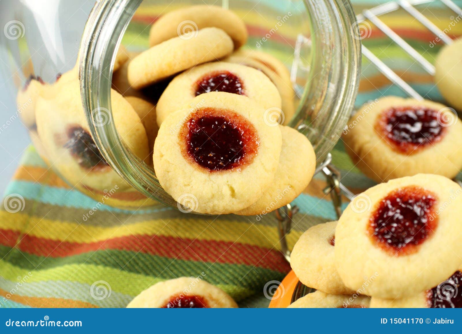 Jam Biscuits stock photo. Image of luscious, decadent - 15041170
