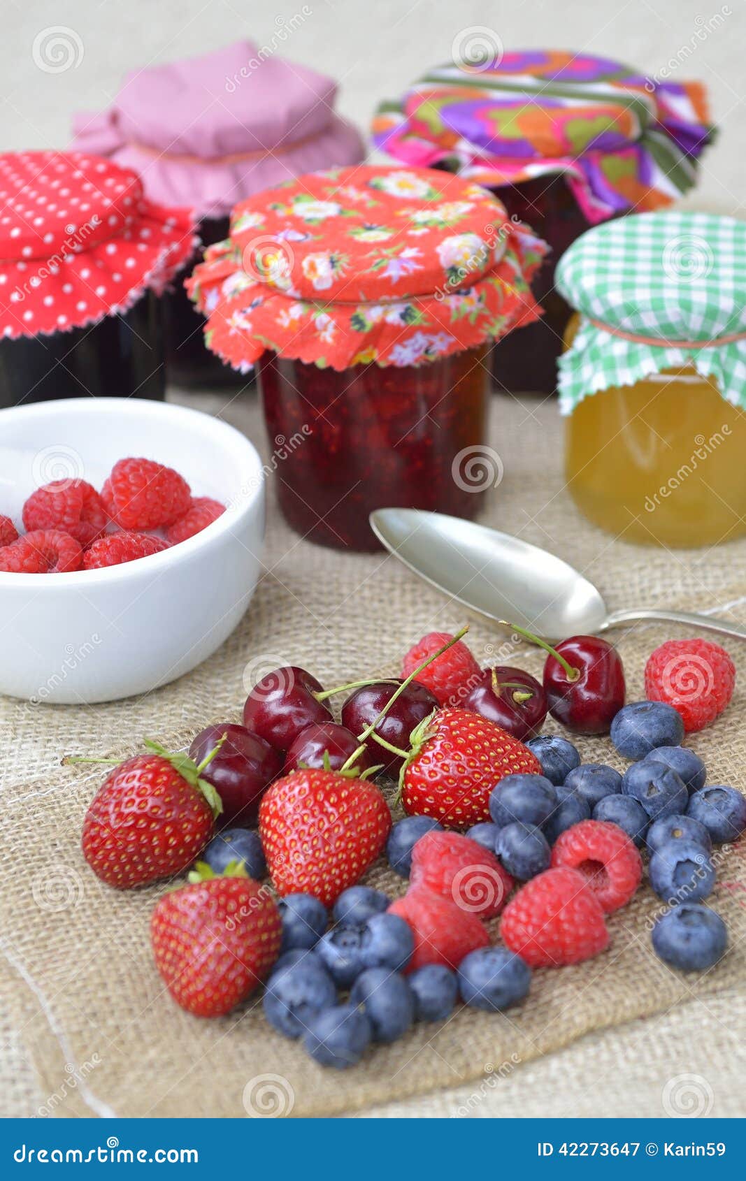 Jam stock image. Image of homemade, blueberries, canning - 42273647