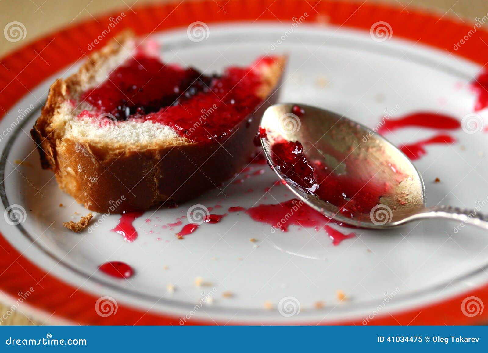 Jam and bread stock image. Image of snack, breakfast - 41034475