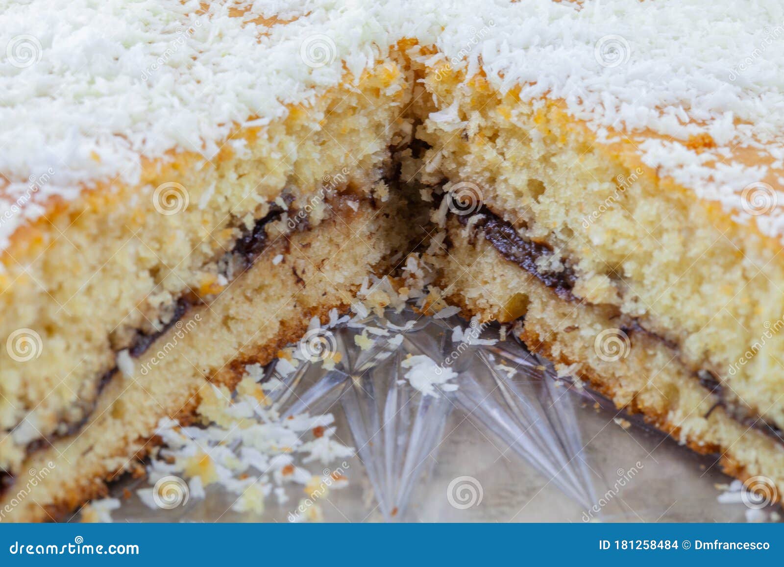 Jam and Coconut Cake Natural Delicacy Stock Photo - Image of display ...