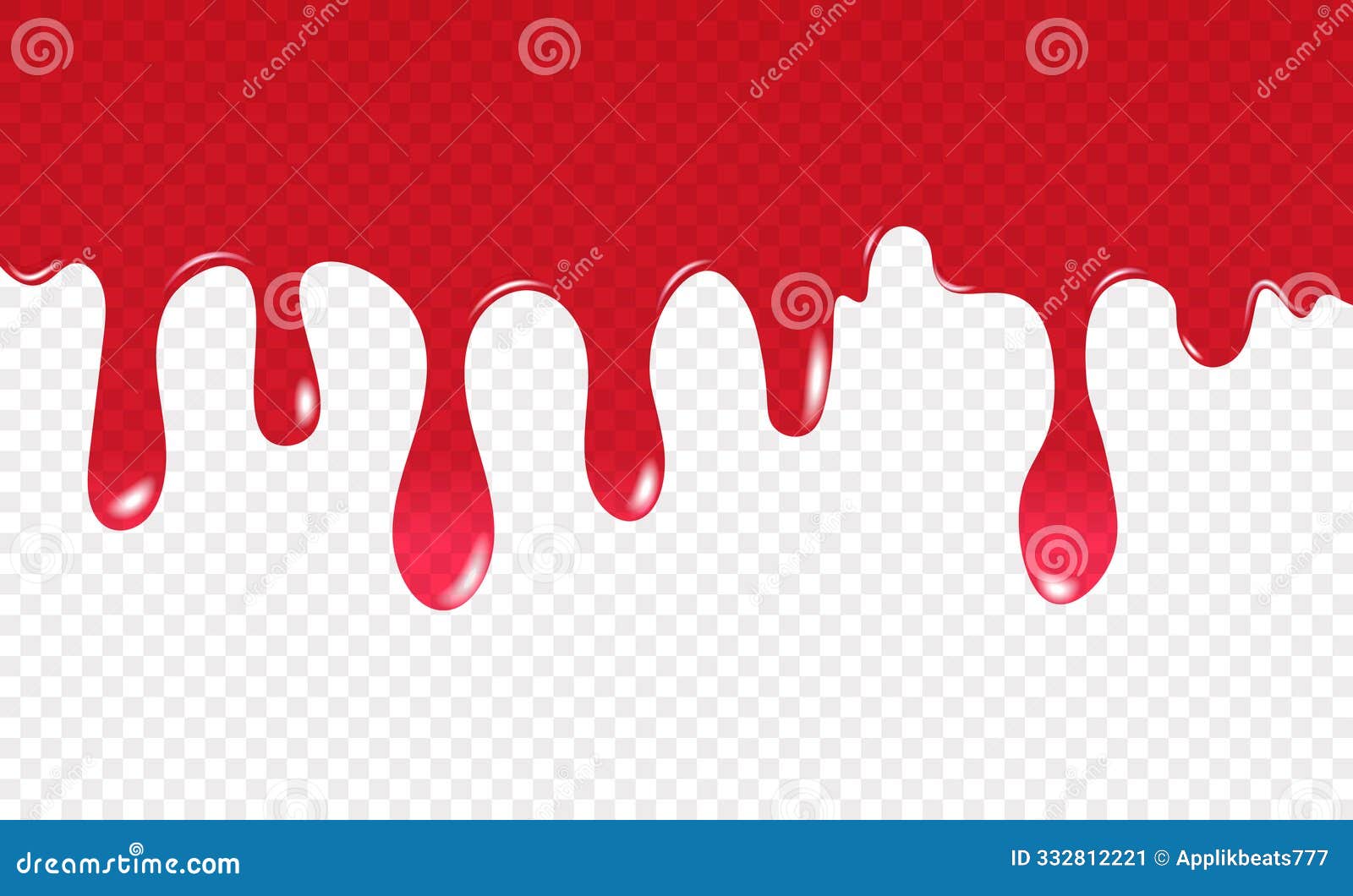 Jam Drip Liquid in Red Background. Vector Illustration Stock Vector ...