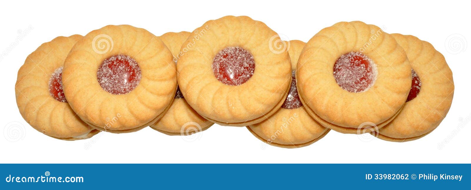 Jam Filled Biscuits stock photo. Image of sugar, isolated - 33982062
