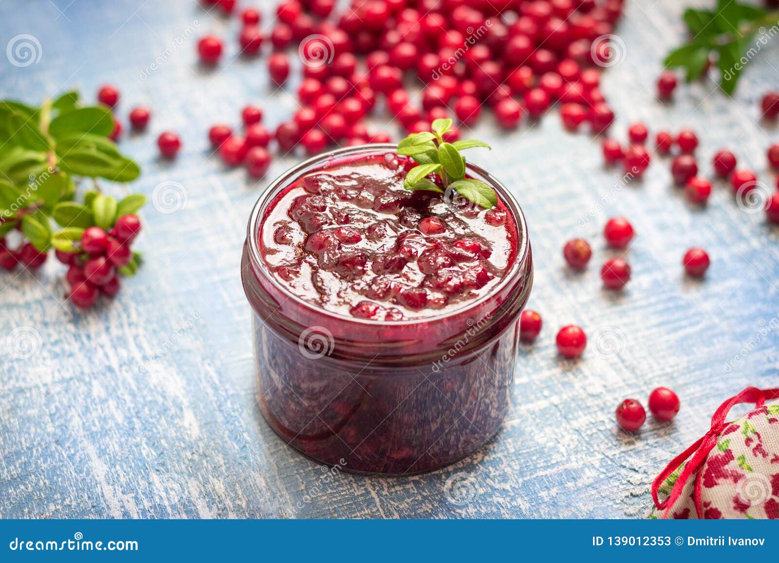 Jam from Forest Berries Cowberry Stock Image - Image of dessert, canned ...