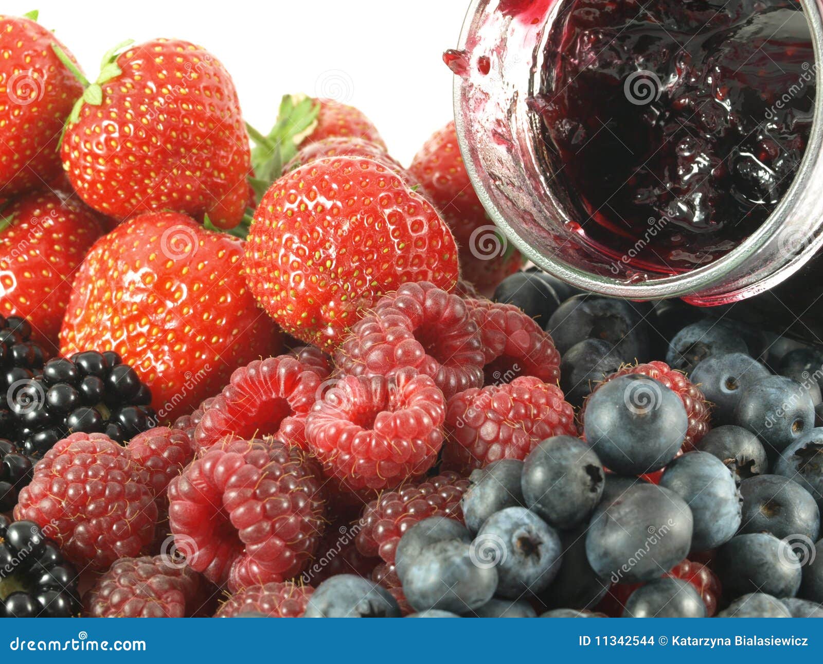 Jam with forest fruits stock photo. Image of tasty, freshness - 11342544