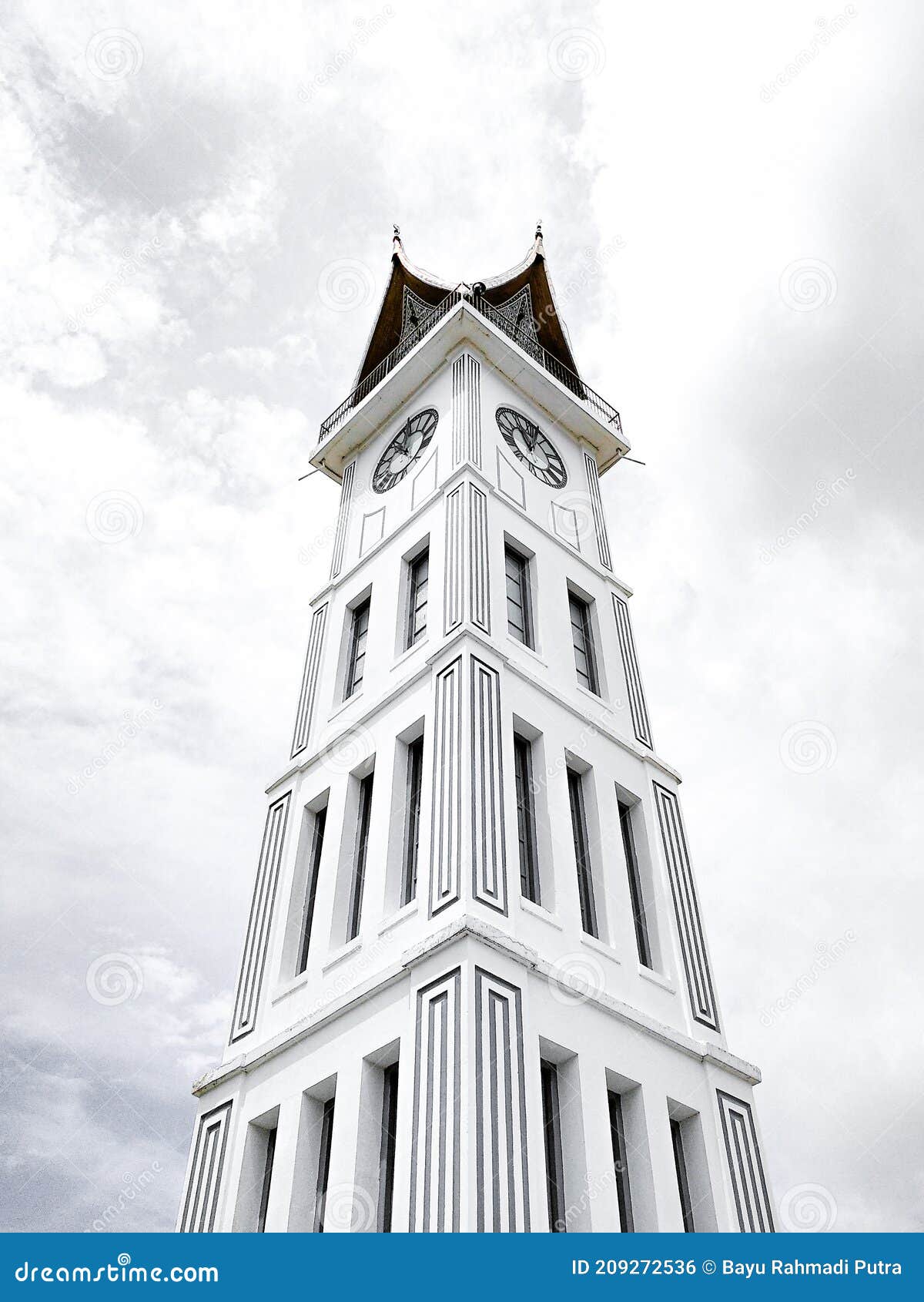 Jam Gadang at Bukittinggi stock photo. Image of cathedral - 209272536