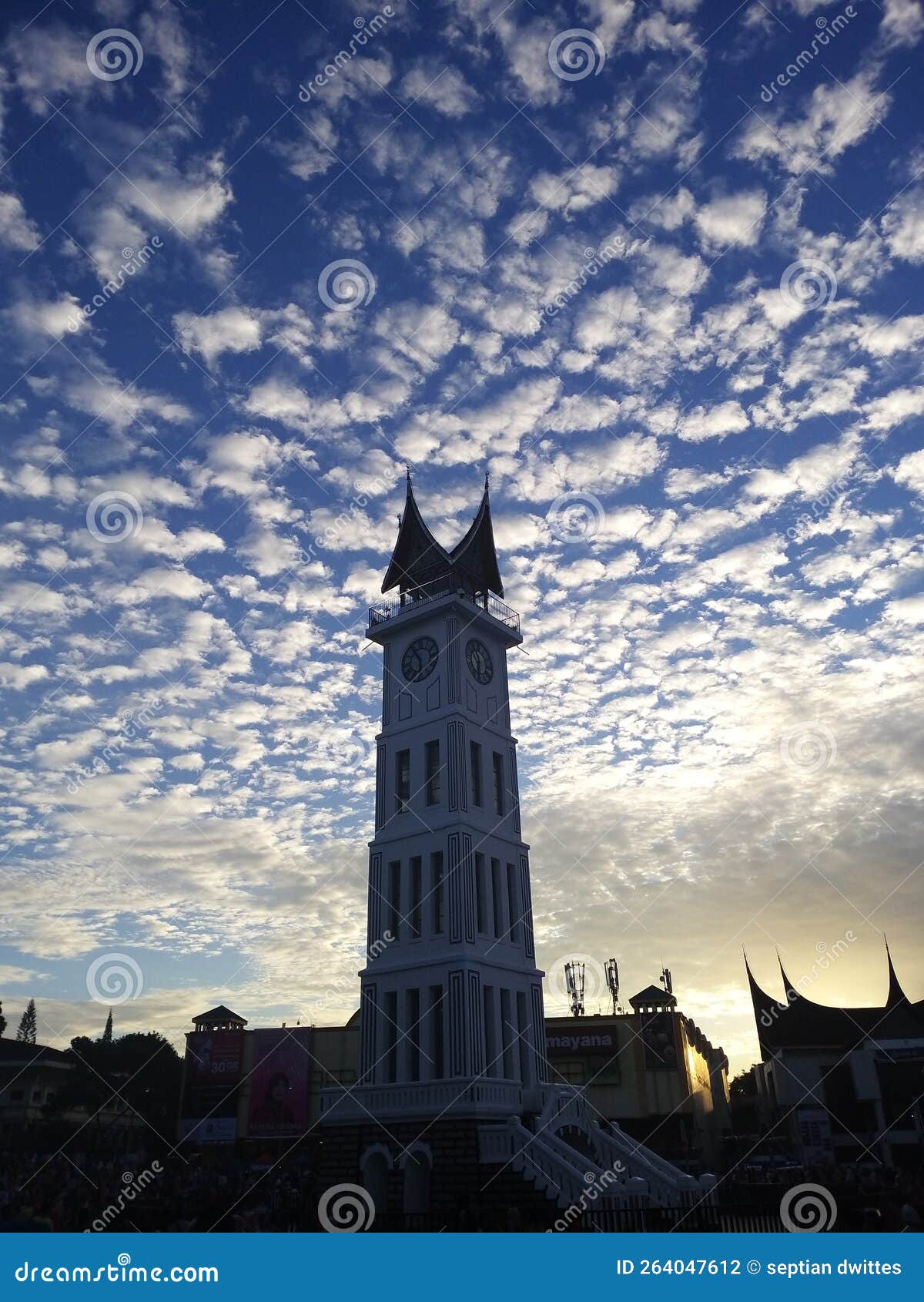 Jam Gadang in West Sumatera Stock Photo - Image of west, tower: 264047612