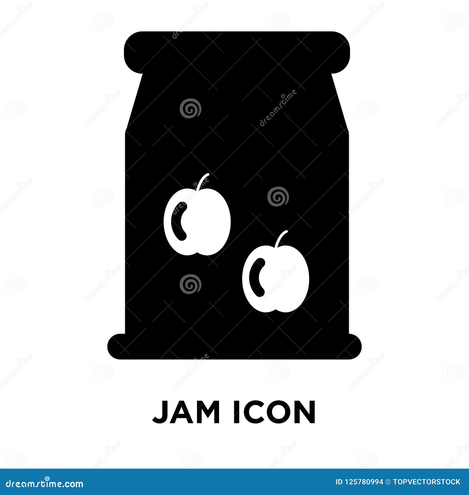 Jam Icon Vector Isolated on White Background, Logo Concept of Jam Sign ...