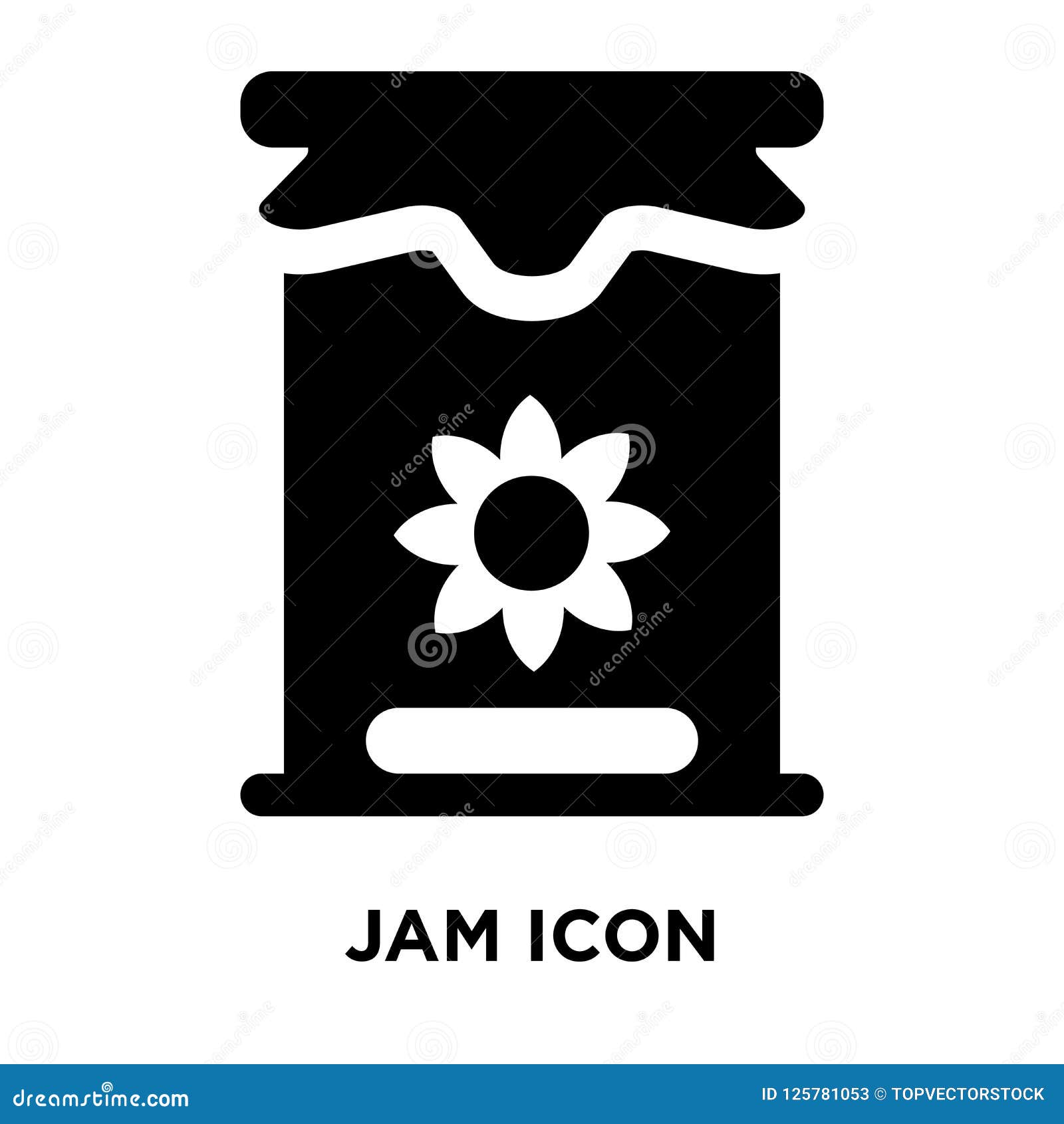 Jam Icon Vector Isolated on White Background, Logo Concept of Jam Sign ...