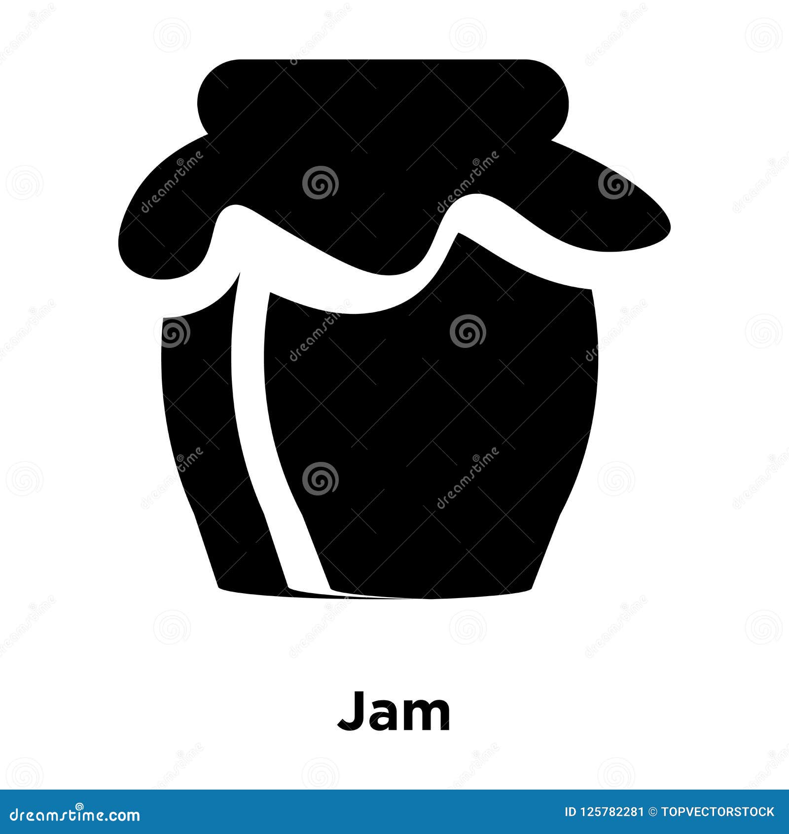 Jam Icon Vector Isolated on White Background, Logo Concept of Jam Sign ...