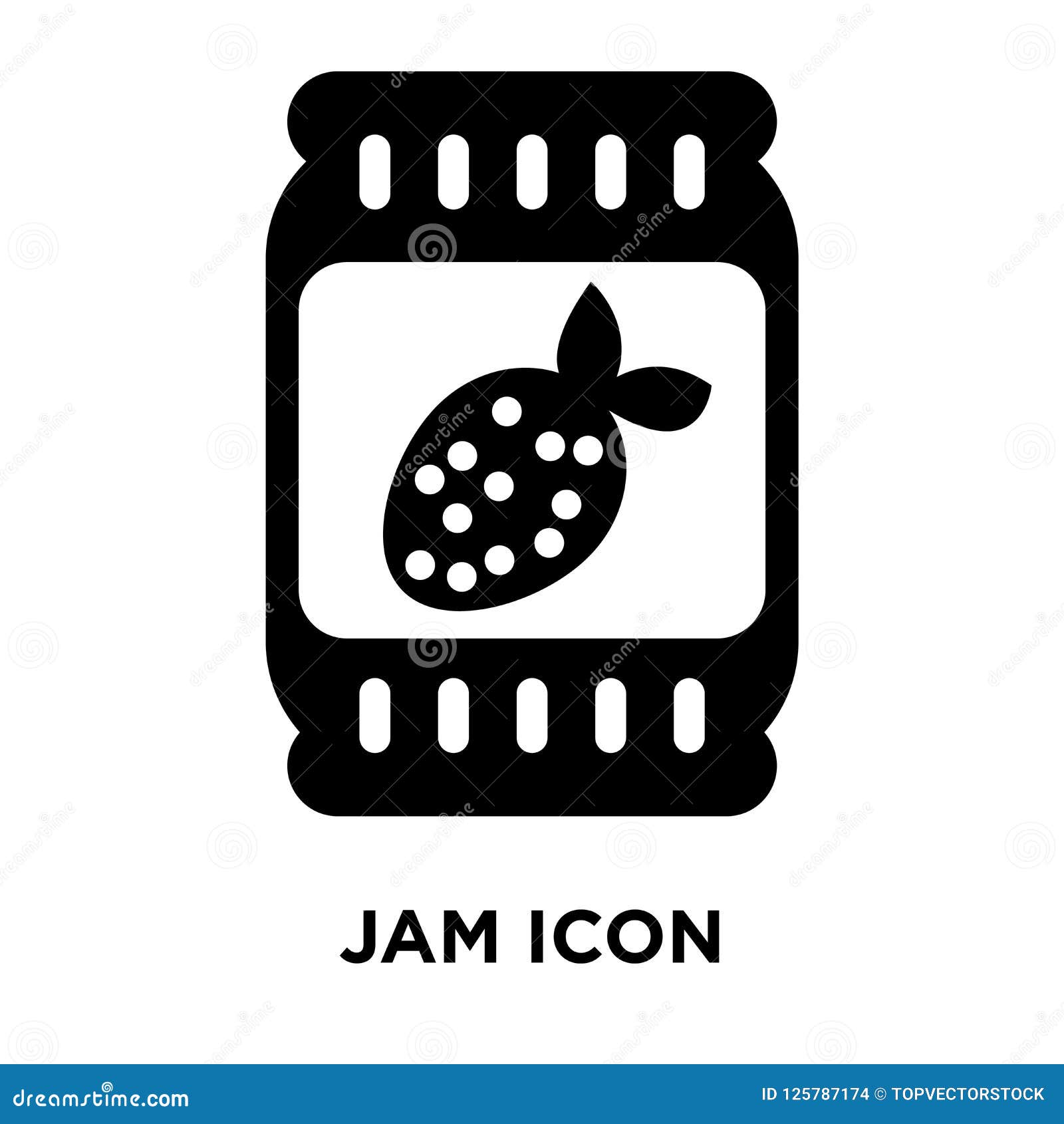 Jam Icon Vector Isolated on White Background, Logo Concept of Jam Sign ...