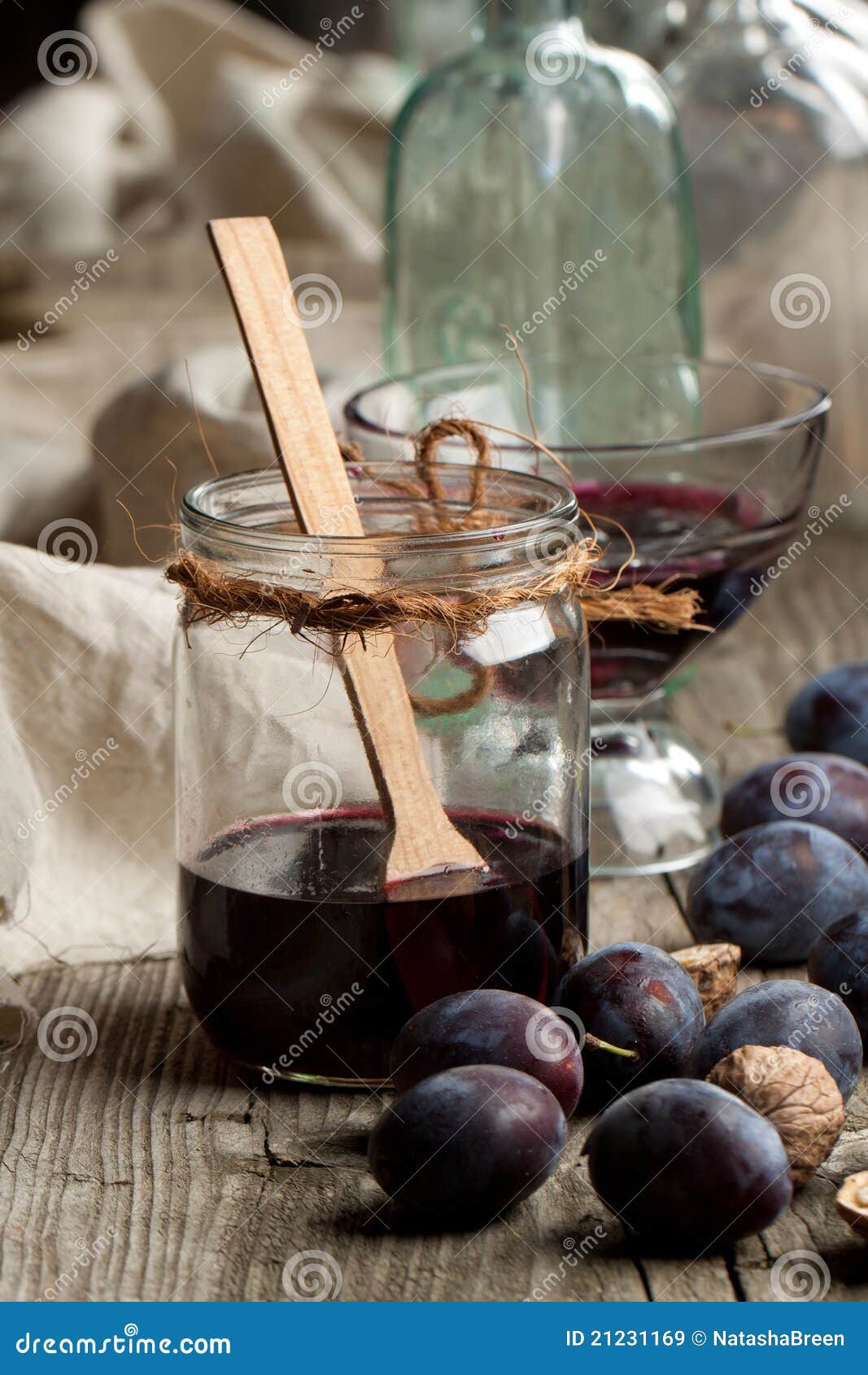 Jam in jar stock image. Image of vertical, homemade, summer - 21231169