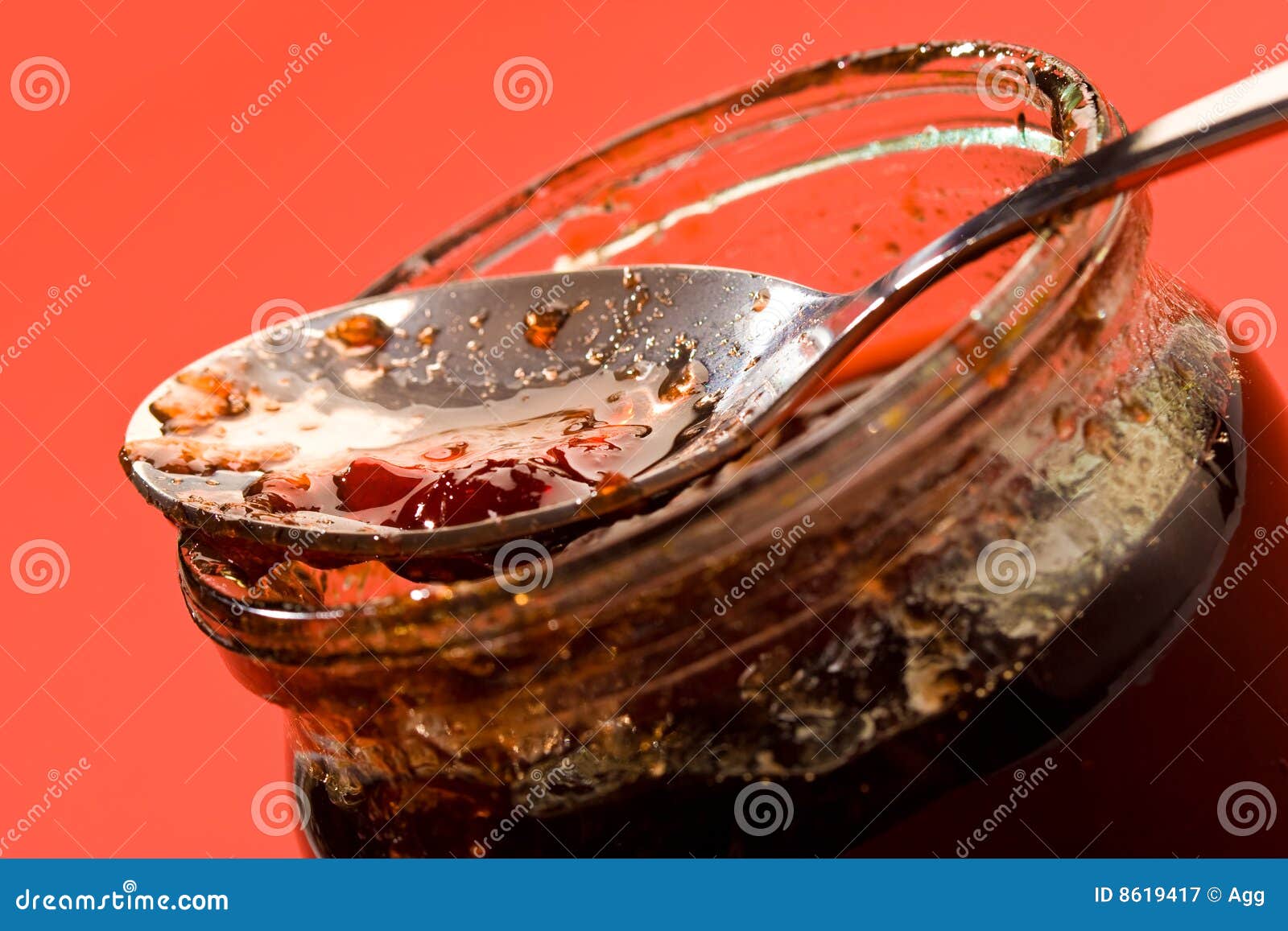 Jam jar stock image. Image of health, healthy, spoon, sweet - 8619417