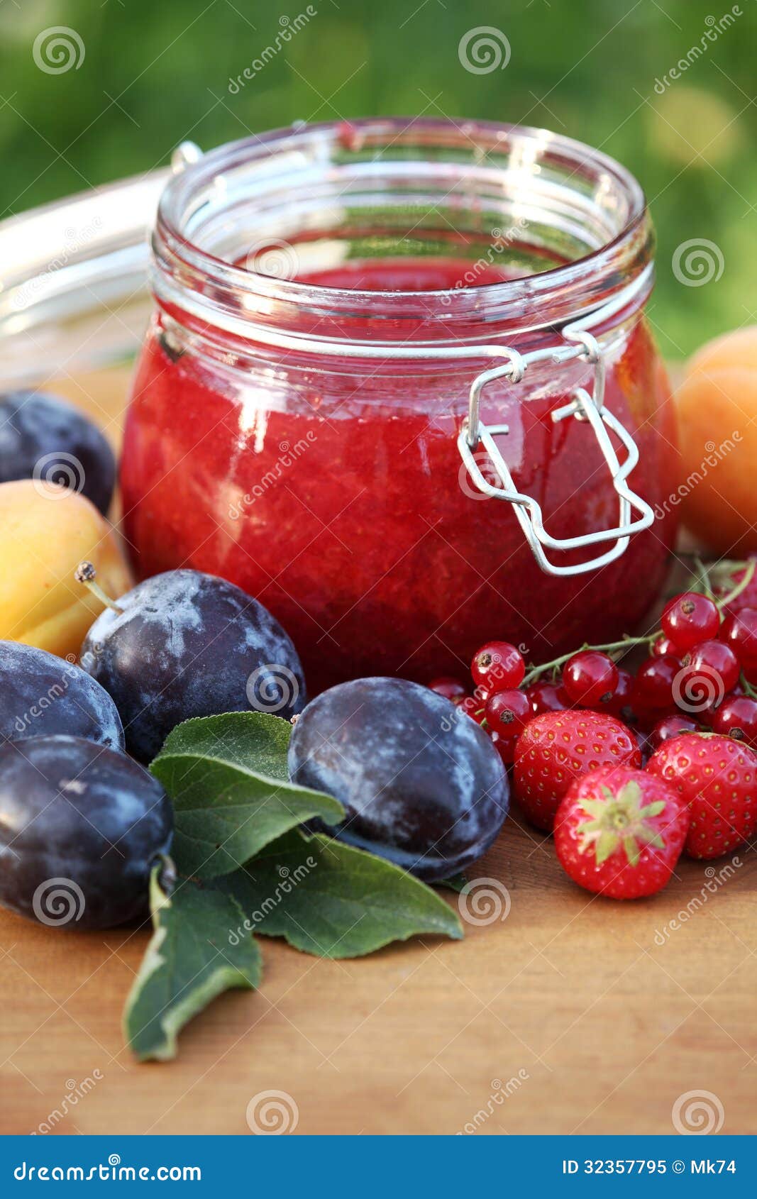 Jam stock image. Image of preserves, arrangement, plum - 32357795