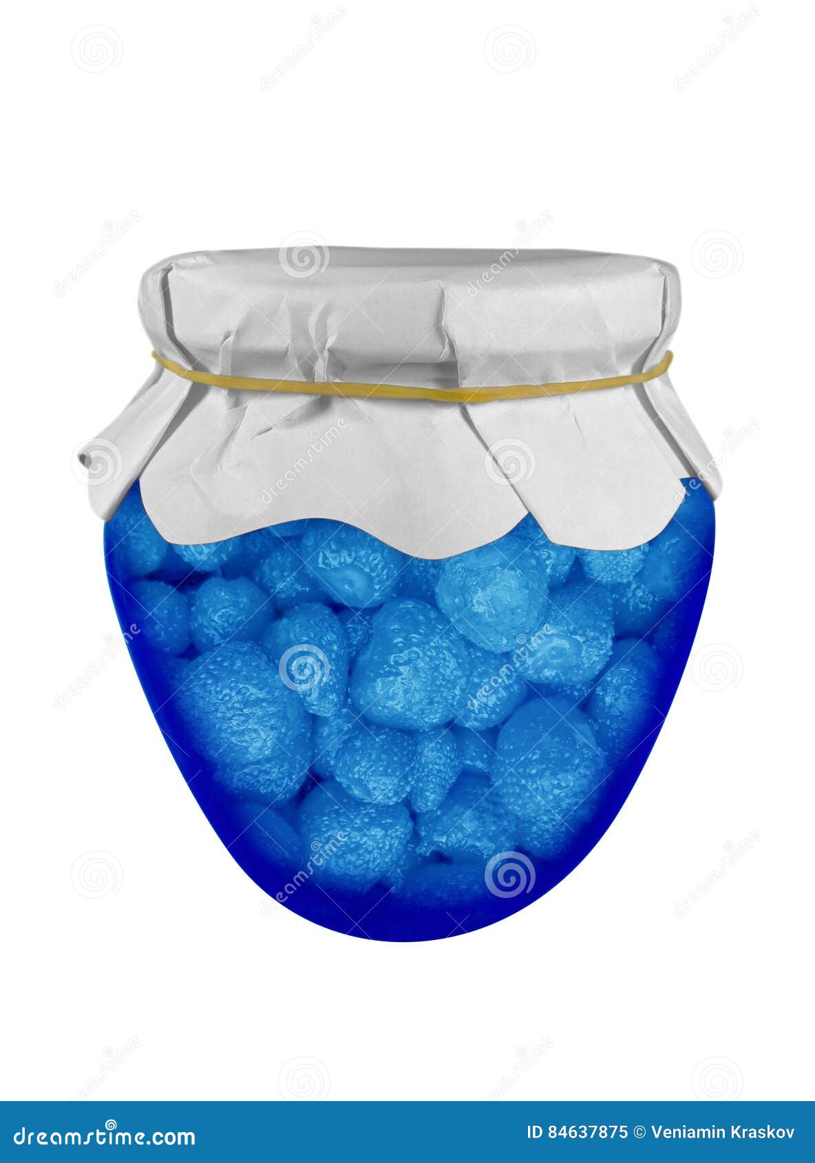 Jam Jar Isolated - Light Blue Stock Image - Image of nutrition, cloth ...