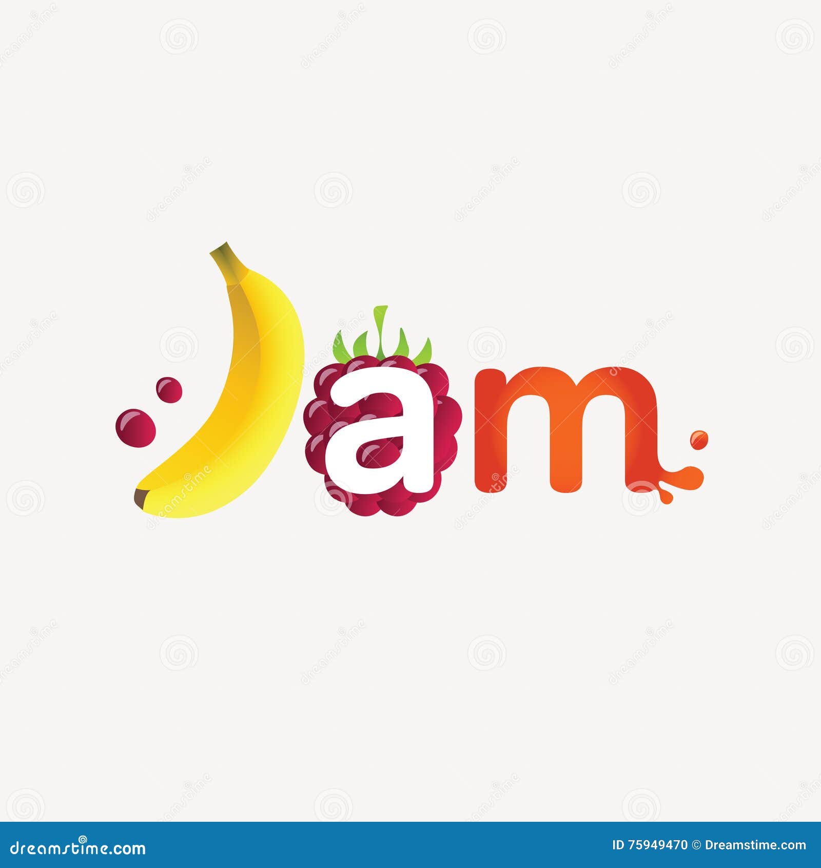 Jam logo. stock vector. Illustration of mulberry, logo - 75949470