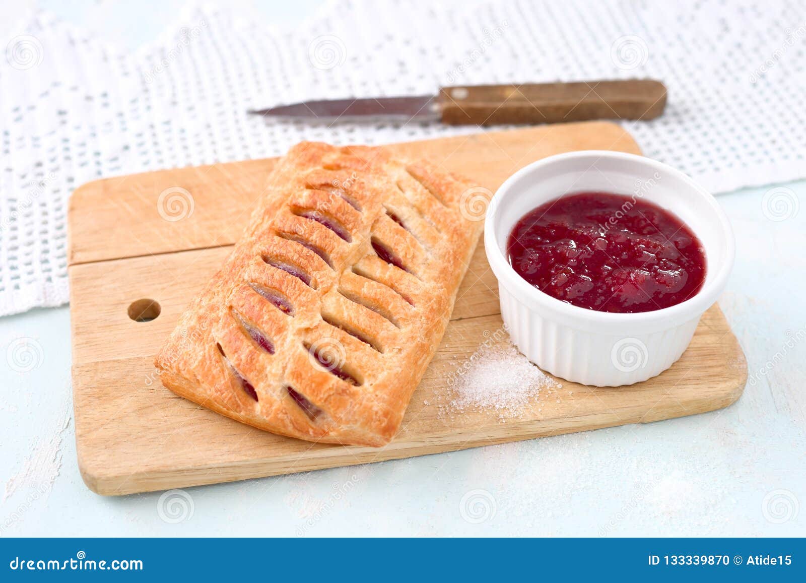 Jam pastry stock photo. Image of baking, breakfast, baked - 133339870