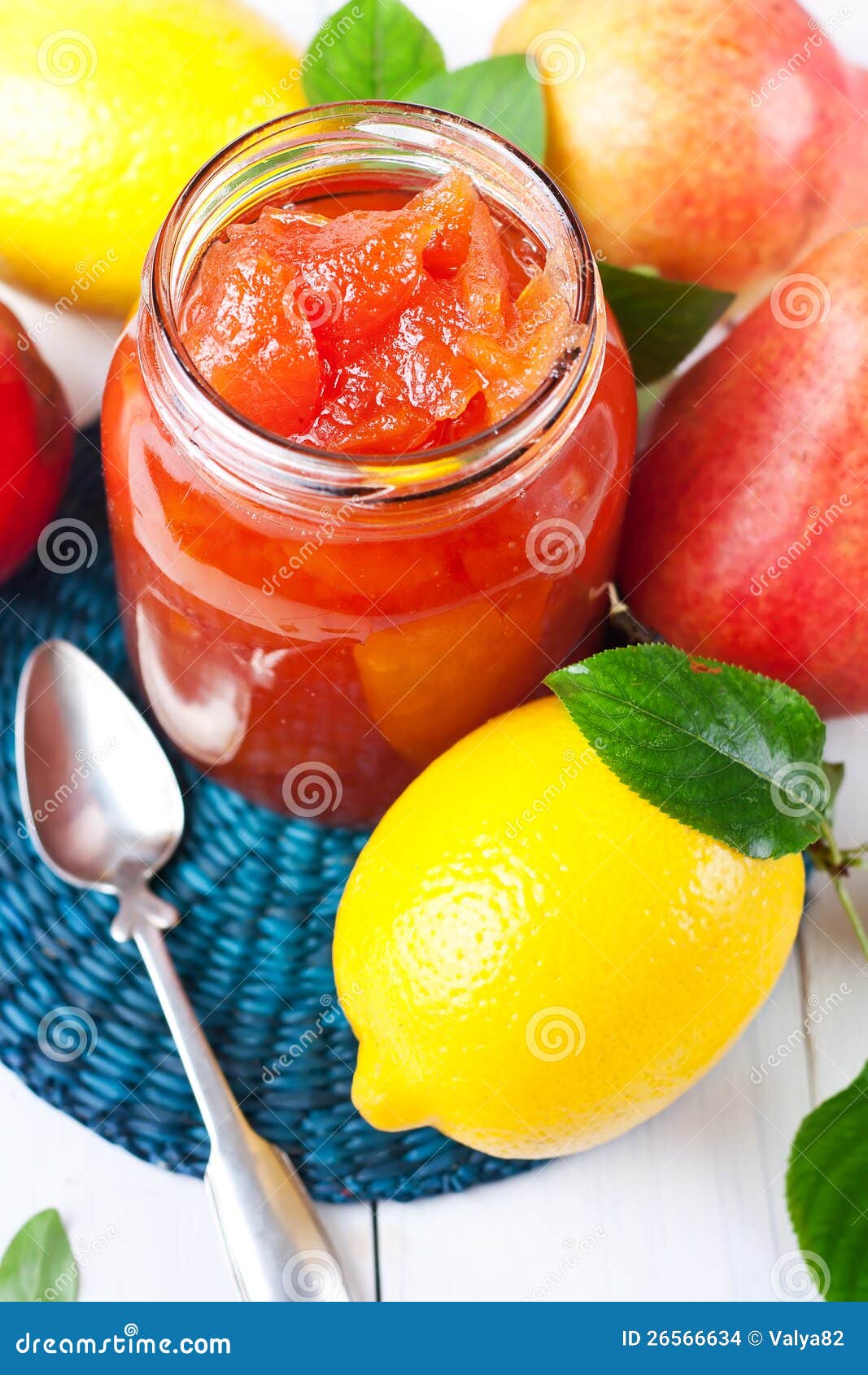 Jam of red pears stock photo. Image of confiture, sticky - 26566634
