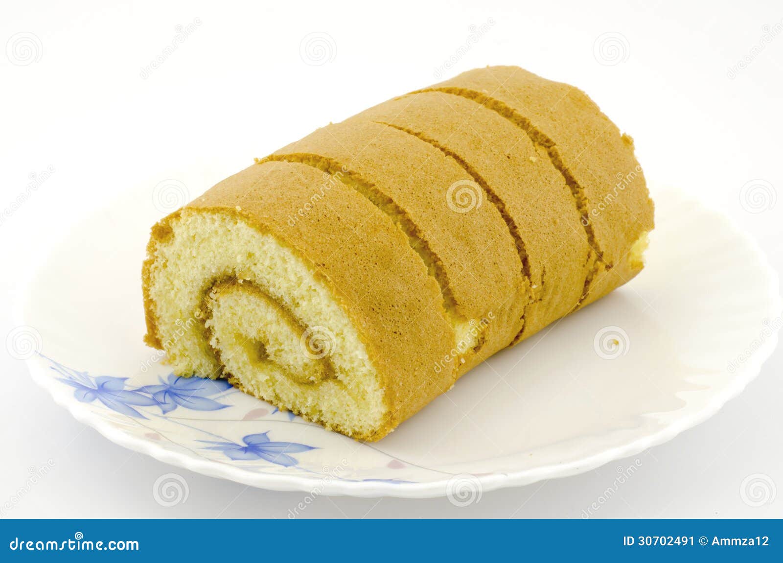 Jam roll on white stock image. Image of natural, messy - 30702491