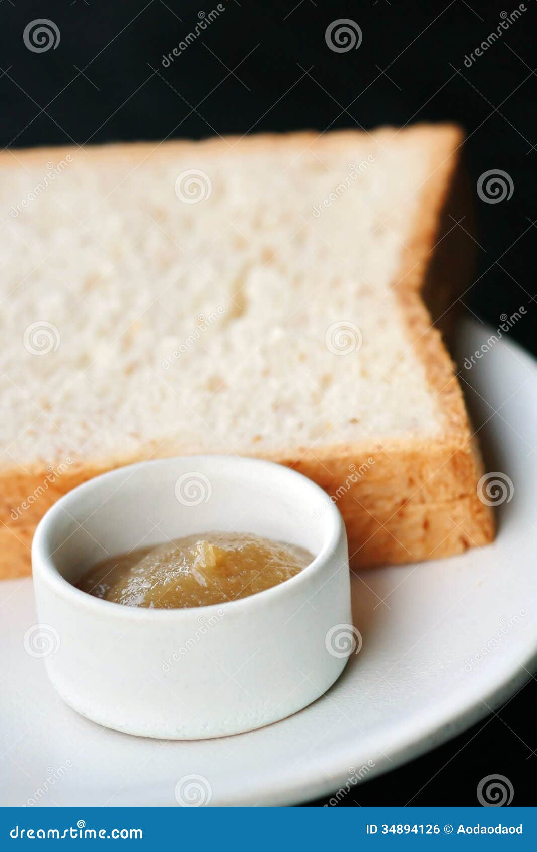 Jam and sliced bread stock photo. Image of macro, kitchen - 34894126