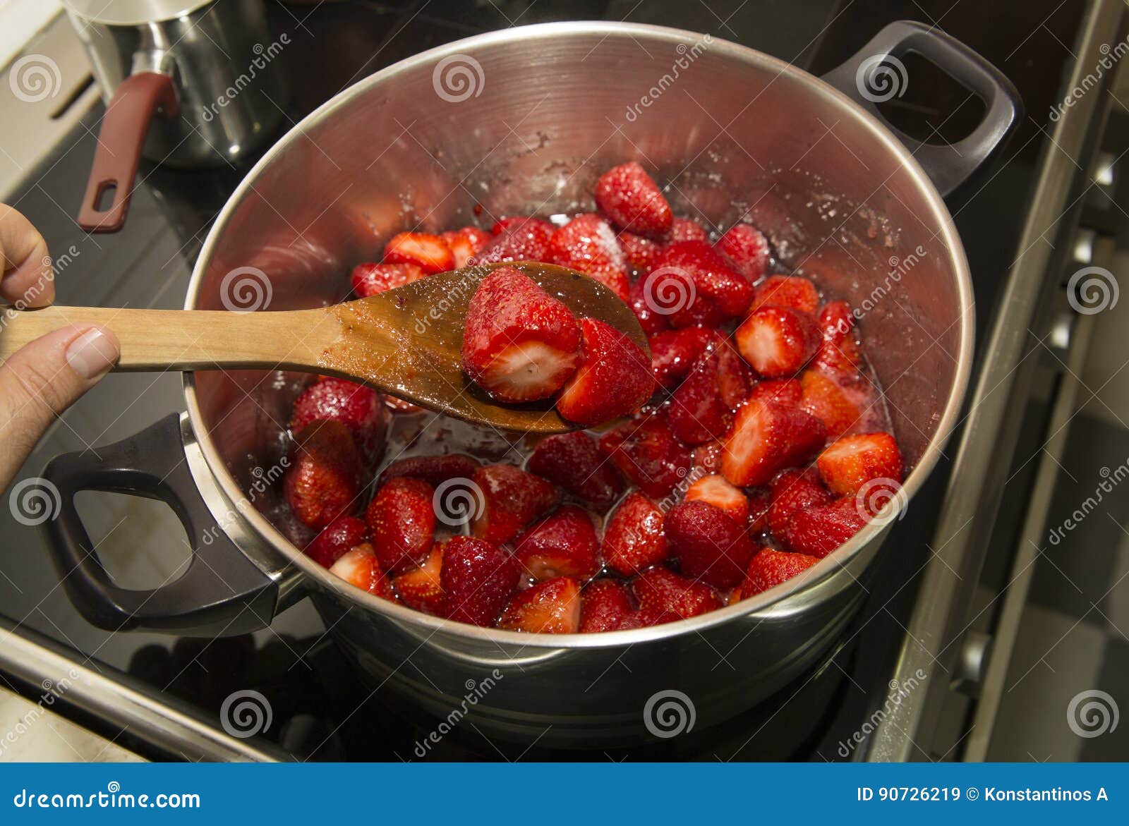 Jam strawberry stock image. Image of compote, cherry - 90726219