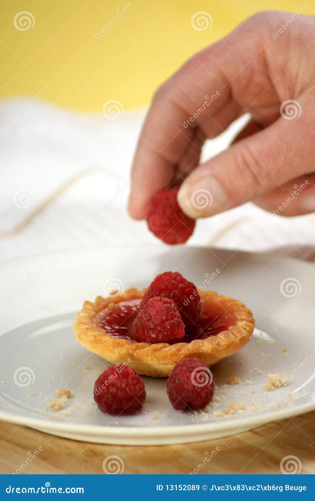 Jam Tarts with Sweet Raspberries Stock Image - Image of healthy, tart ...