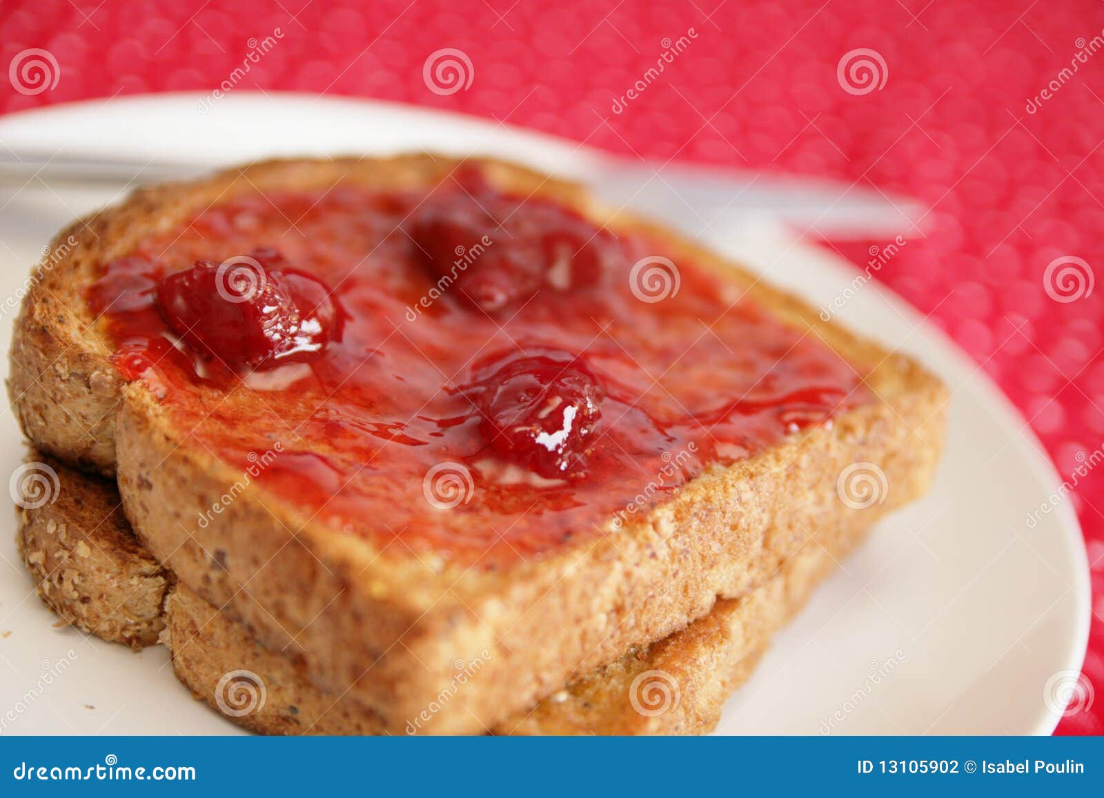 Jam on toast stock photo. Image of fruit, juice, healthy - 13105902