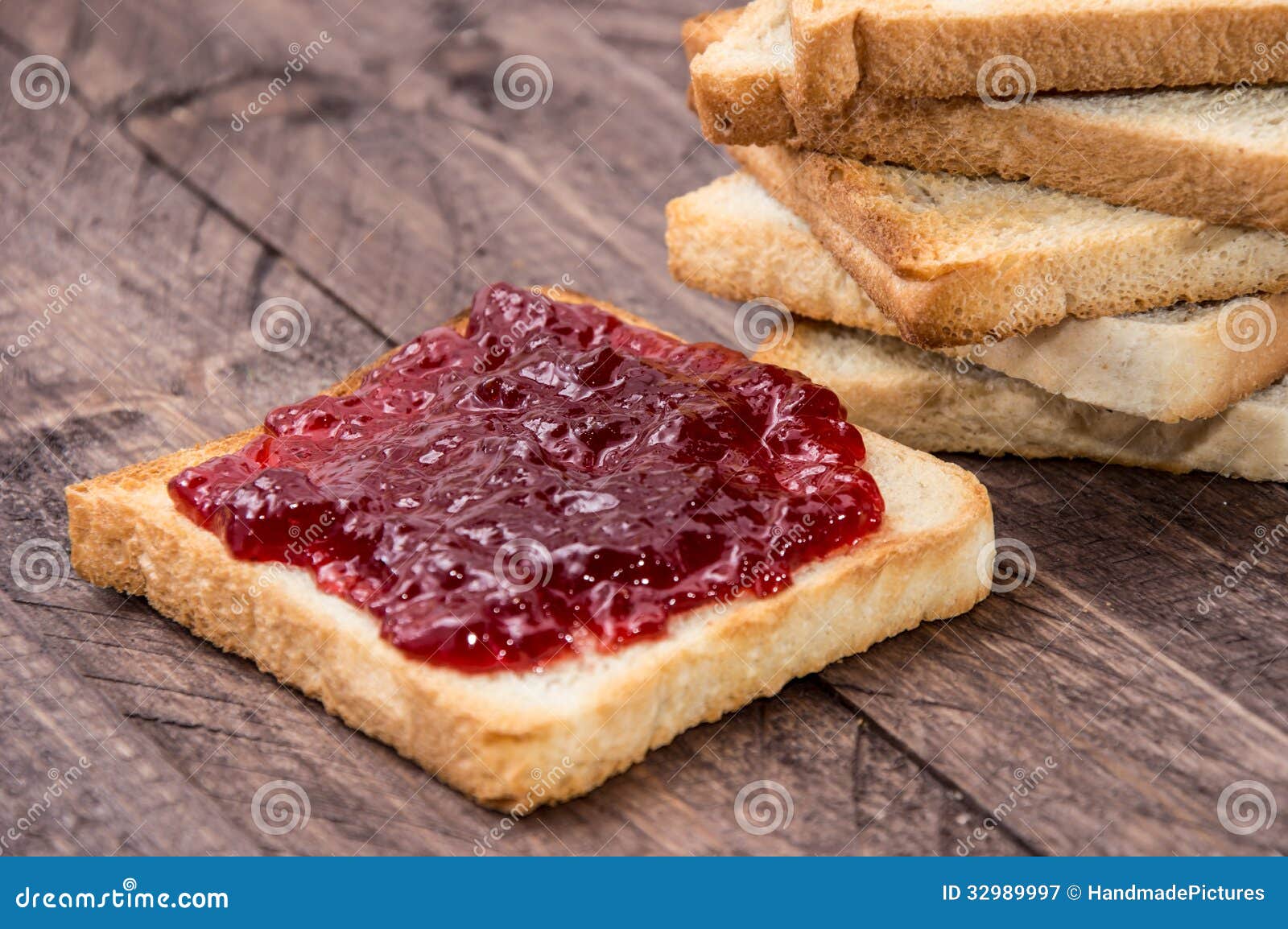 Jam on toast stock image. Image of toast, marmalade, healthy - 32989997