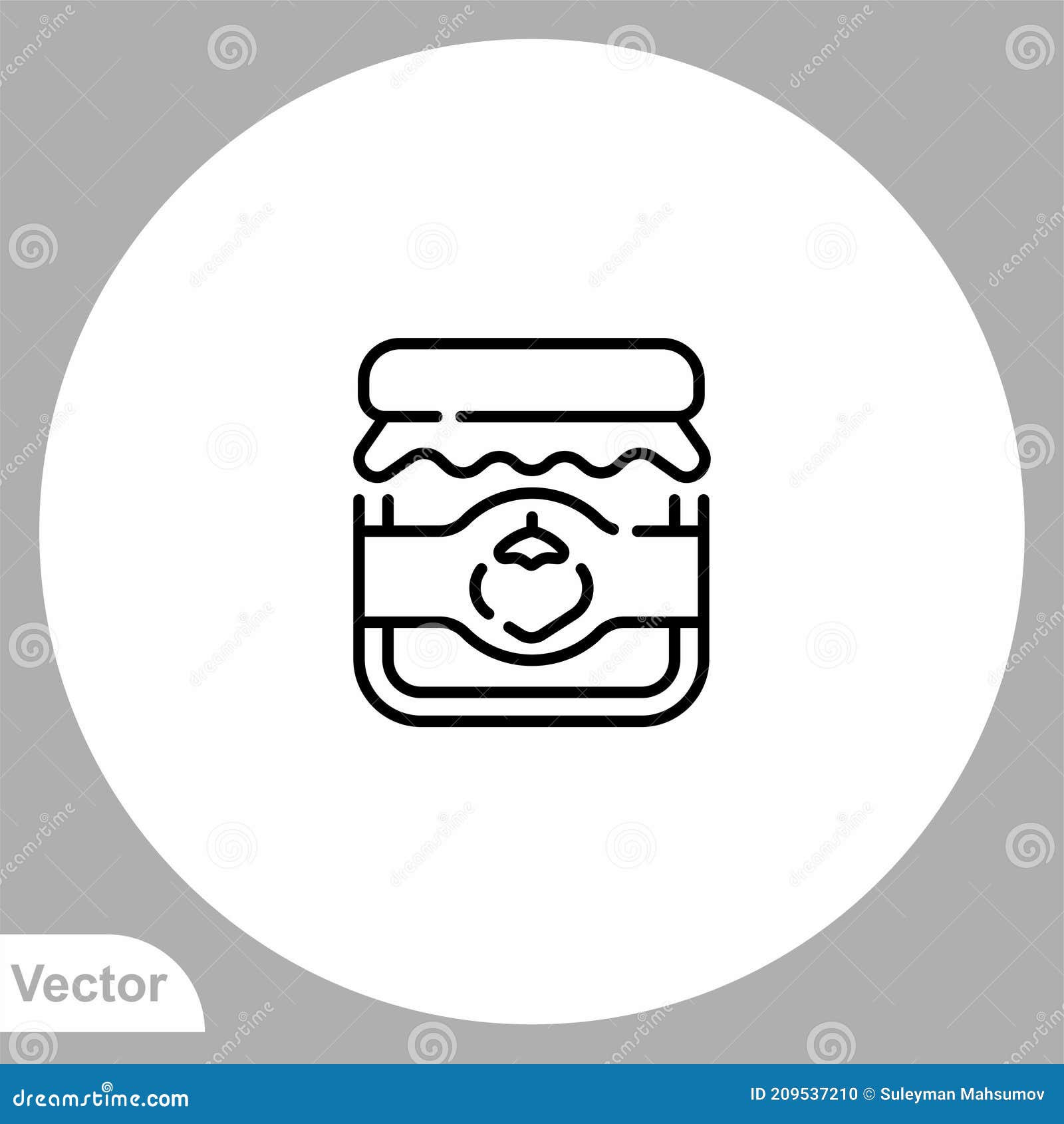 Jam Vector Icon Sign Symbol Stock Illustration - Illustration of fresh ...