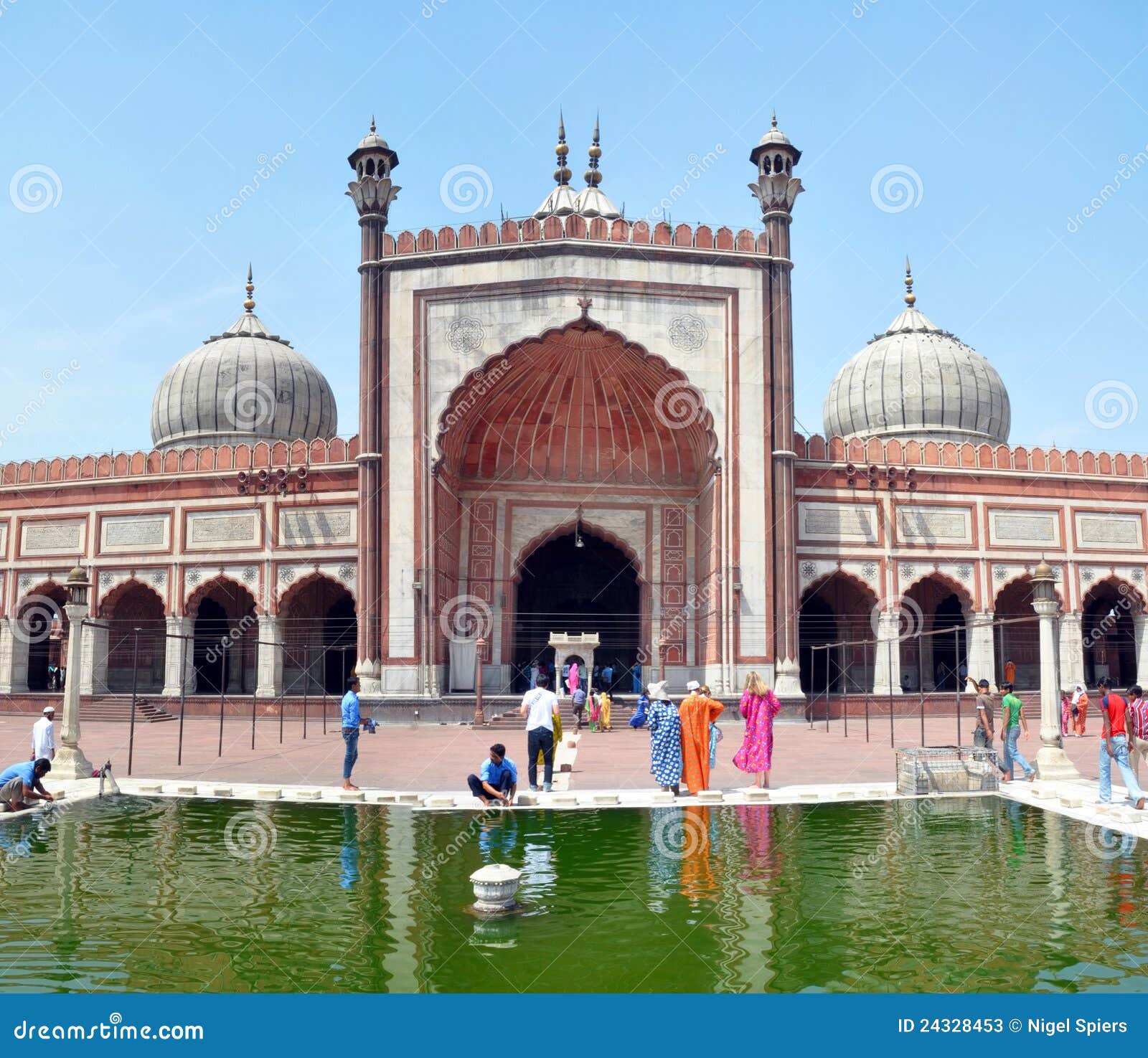 Jama Masjid - De Grootste Moskee in India Redactionele Stock Foto ...