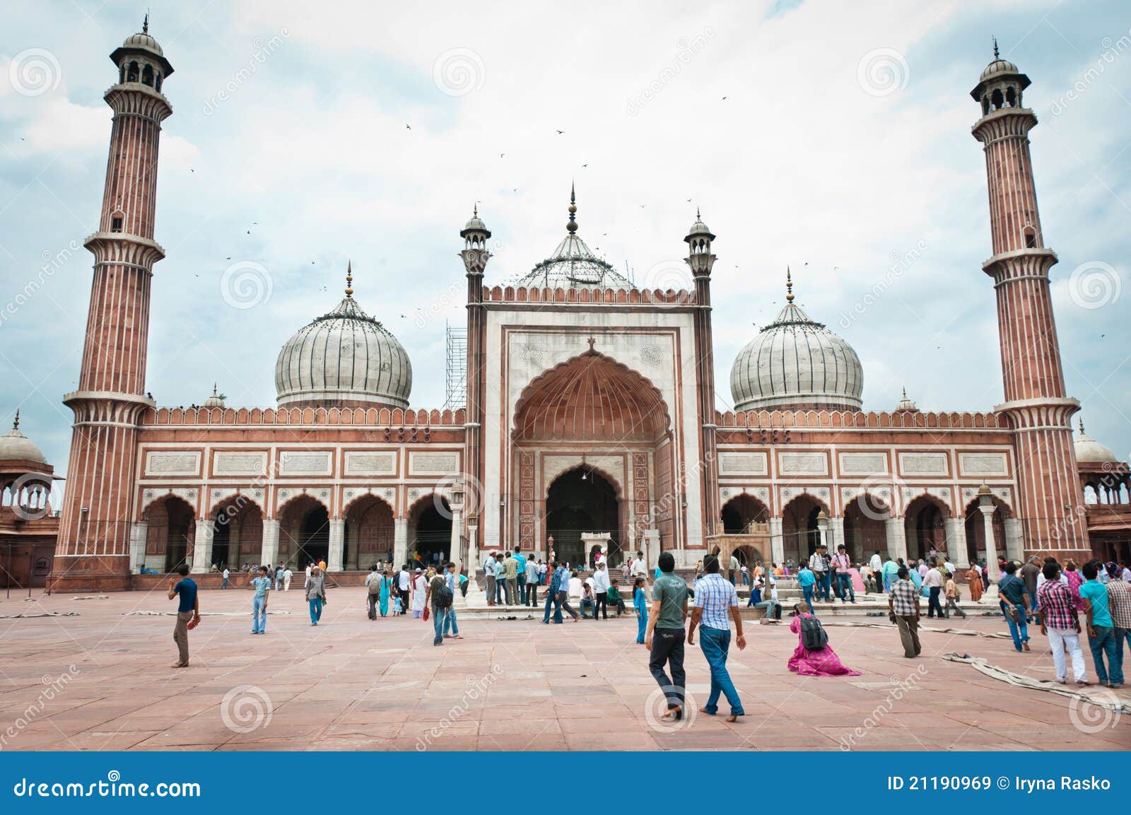 Jama Masjid, India S Largest Mosque Editorial Stock Image - Image of ...