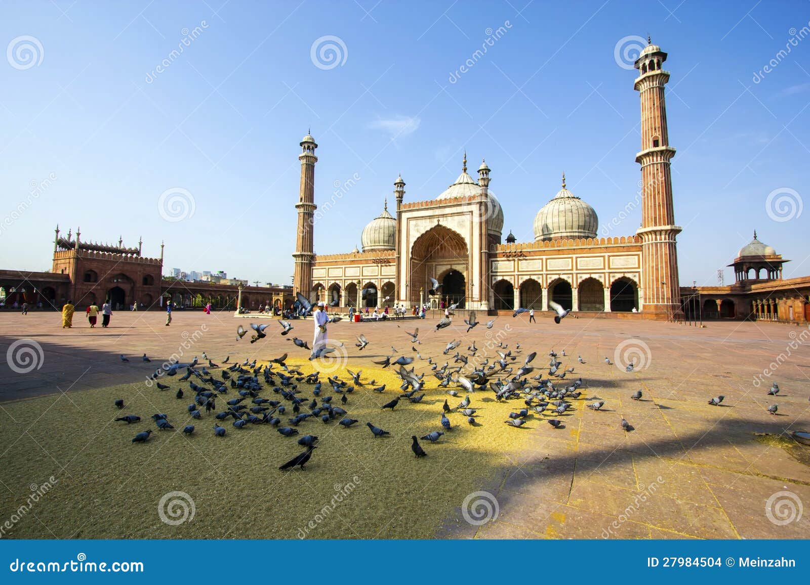 Jama Masjid Mosque, Old Delhi, Editorial Stock Image - Image of minaret ...
