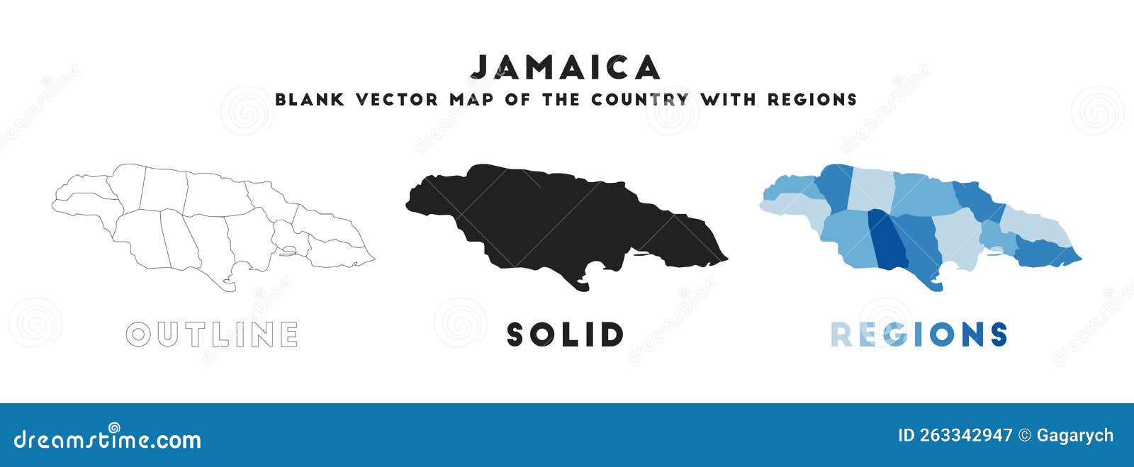 Jamaica map. stock vector. Illustration of graphic, country - 263342947