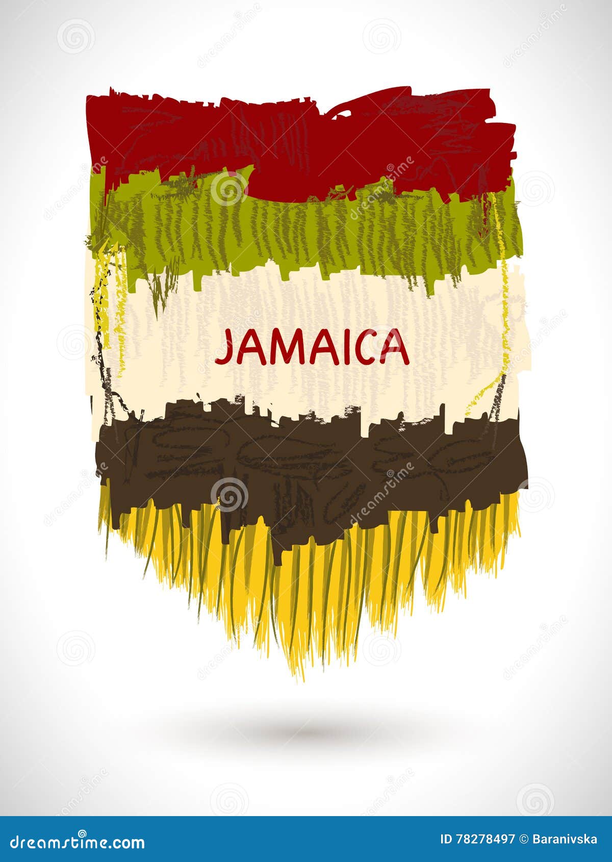 Jamaica stock vector. Illustration of holiday, frame - 78278497