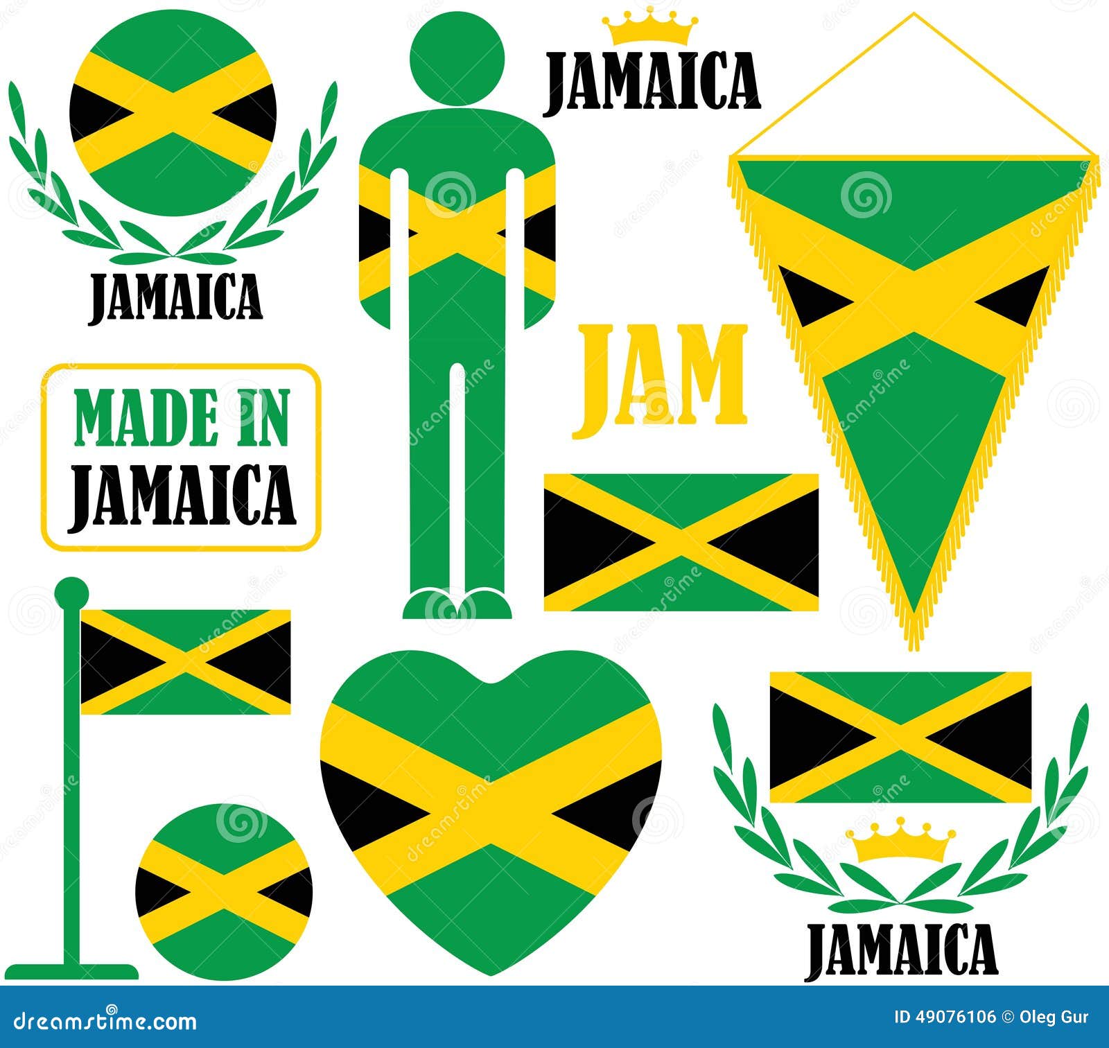 Jamaica stock vector. Illustration of person, culture - 49076106