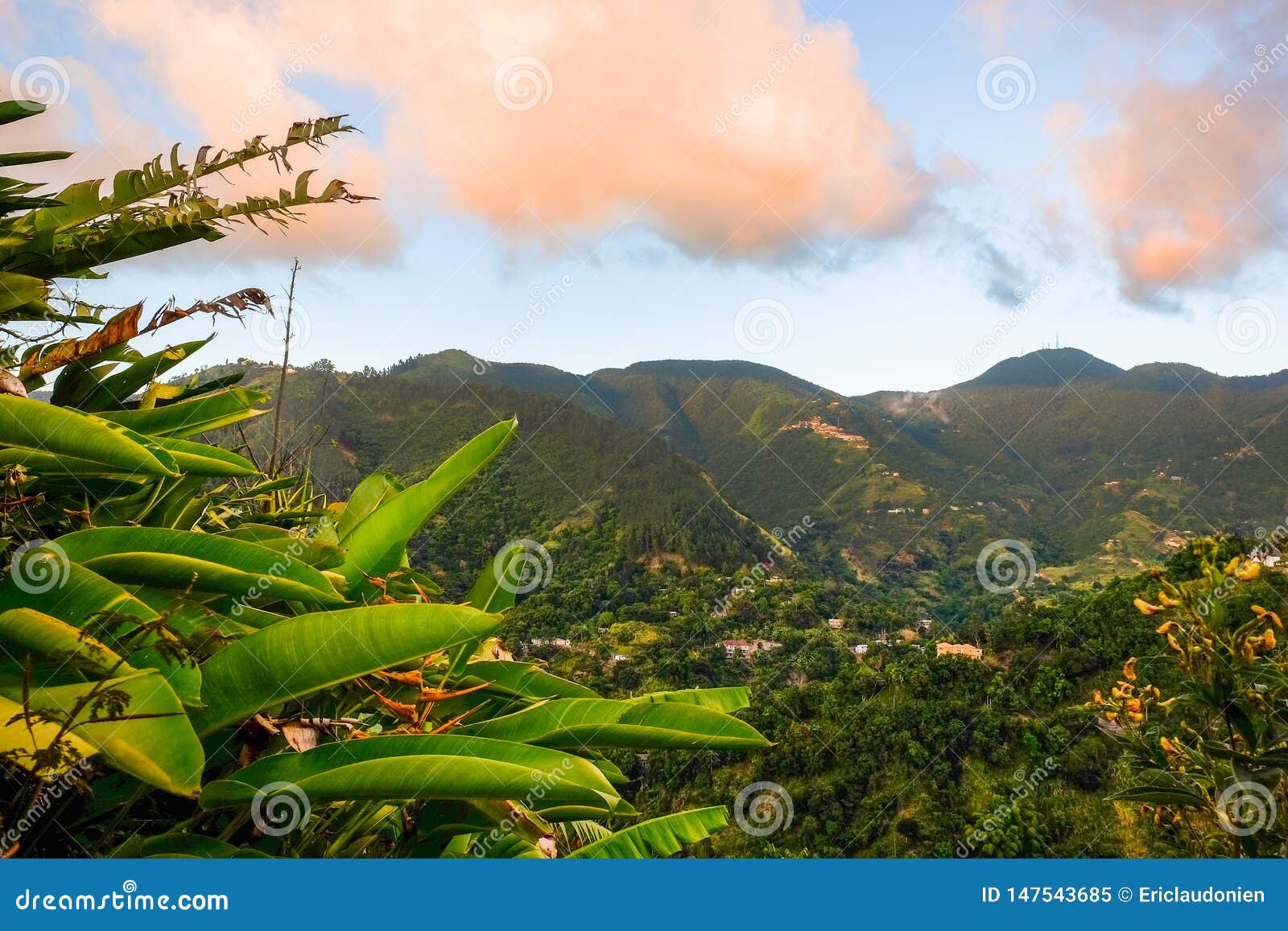 Jamaican-the Blue Mountains-Sunset 3 Stock Image - Image of outdoor ...