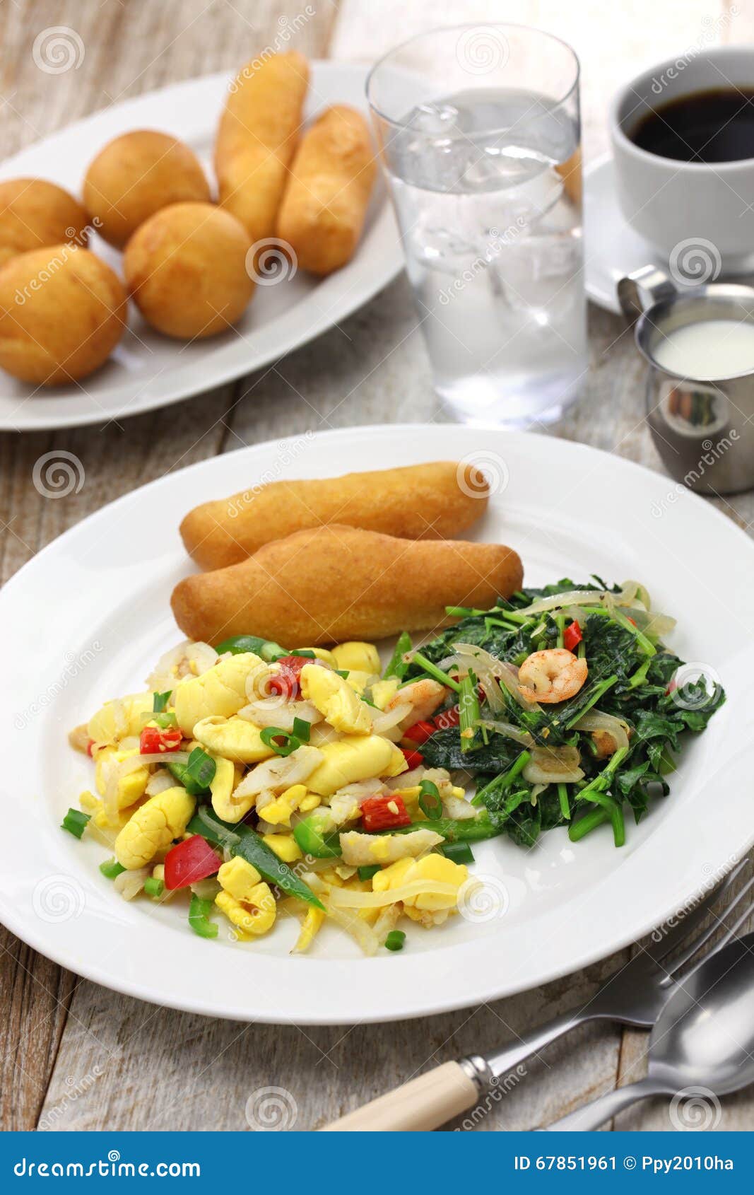 Jamaican breakfast stock image. Image of morning, jamaican - 67851961