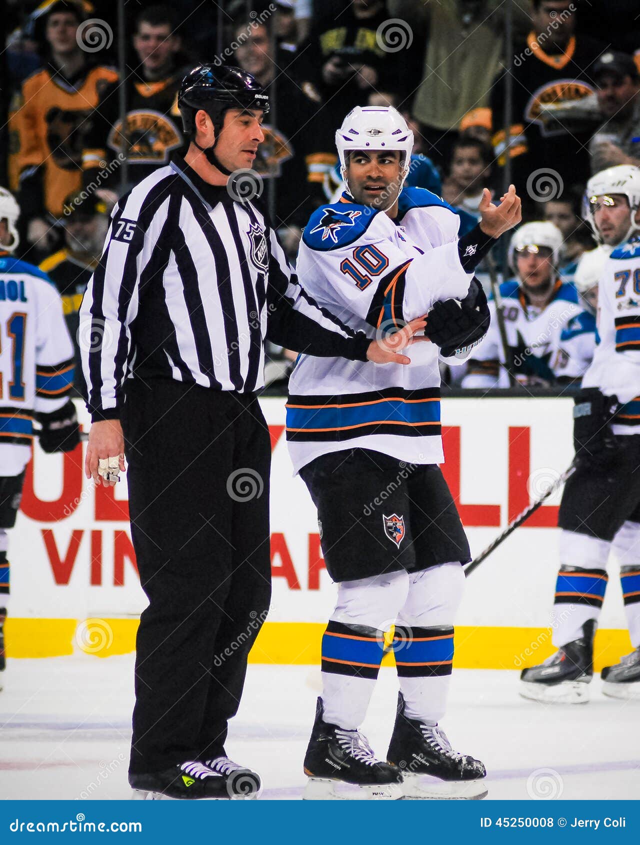 Jamal Mayers, San Jose Sharks Editorial Stock Photo - Image of game ...