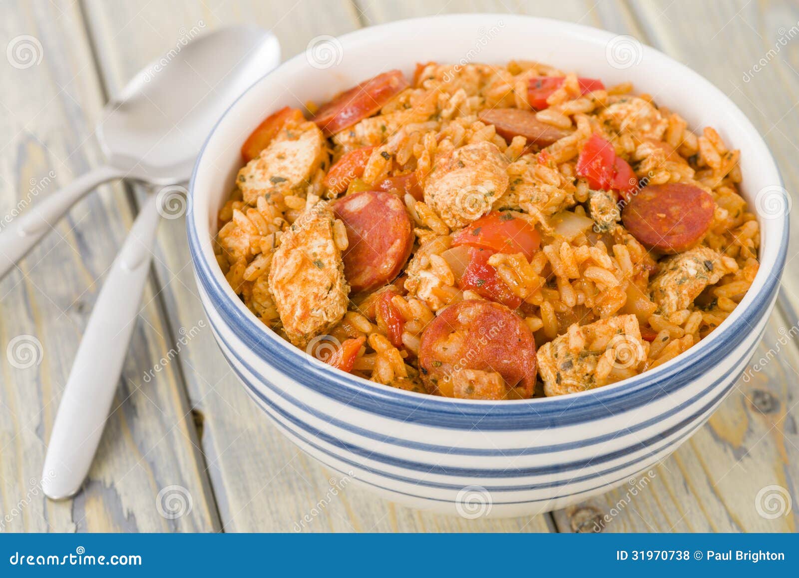 Jambalaya crioulo foto de stock. Imagem de cebola, restaurante - 31970738 Jambalaya crioulo foto de stock. Imagem de cebola, restaurante - 31970738