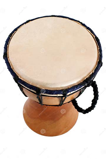 Jambe Drum - top view stock photo. Image of lugs, natural - 1352260
