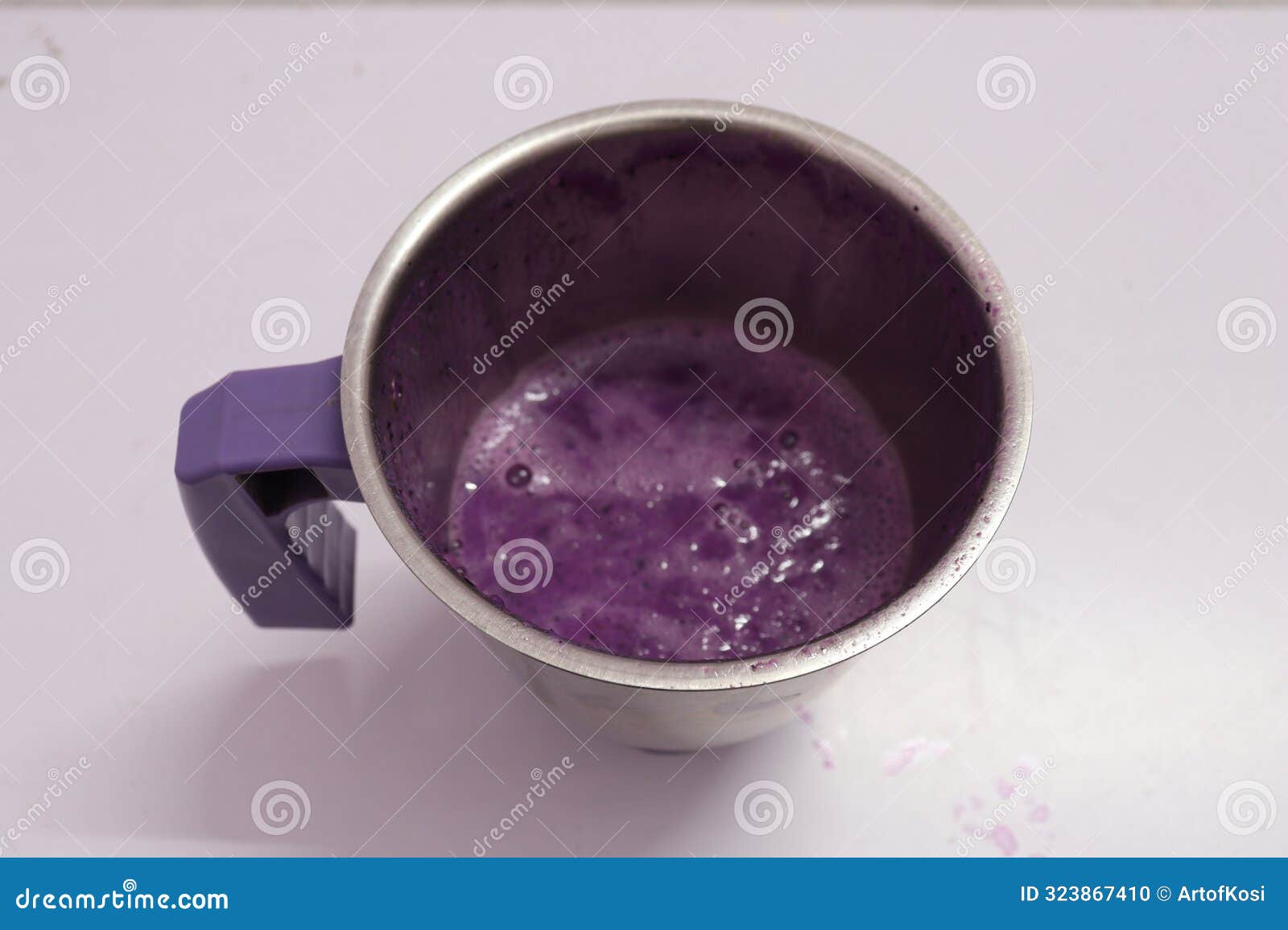 Jambolan Plum or Java Plum Juice Isolated on White Background Stock ...